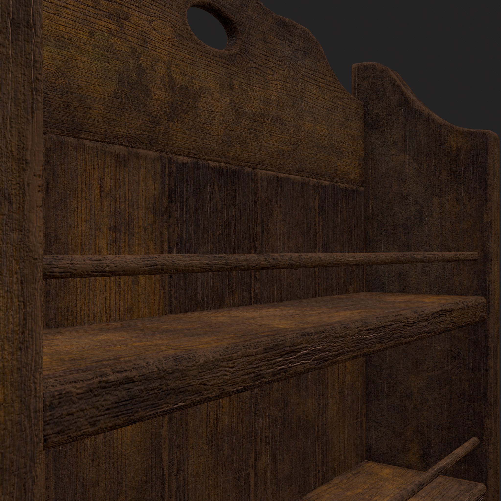Rustic Plank Hanging Spice Rack - 3D Model by Get Dead Entertainment