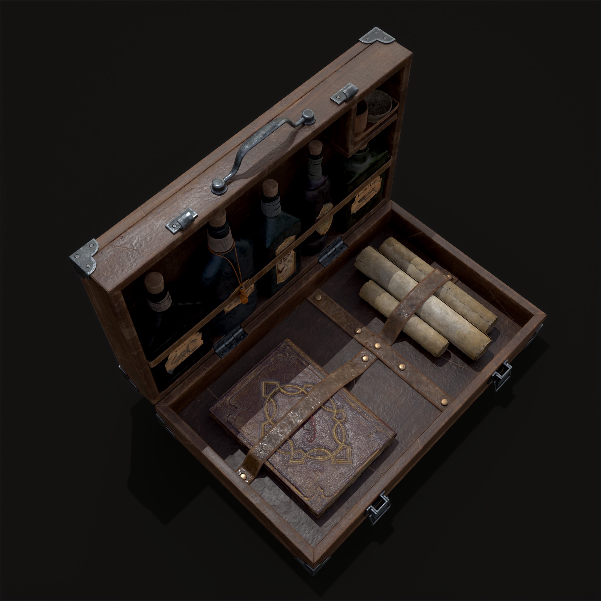 Rustic Potion Makers Briefcase - 3D Model by Get Dead Entertainment