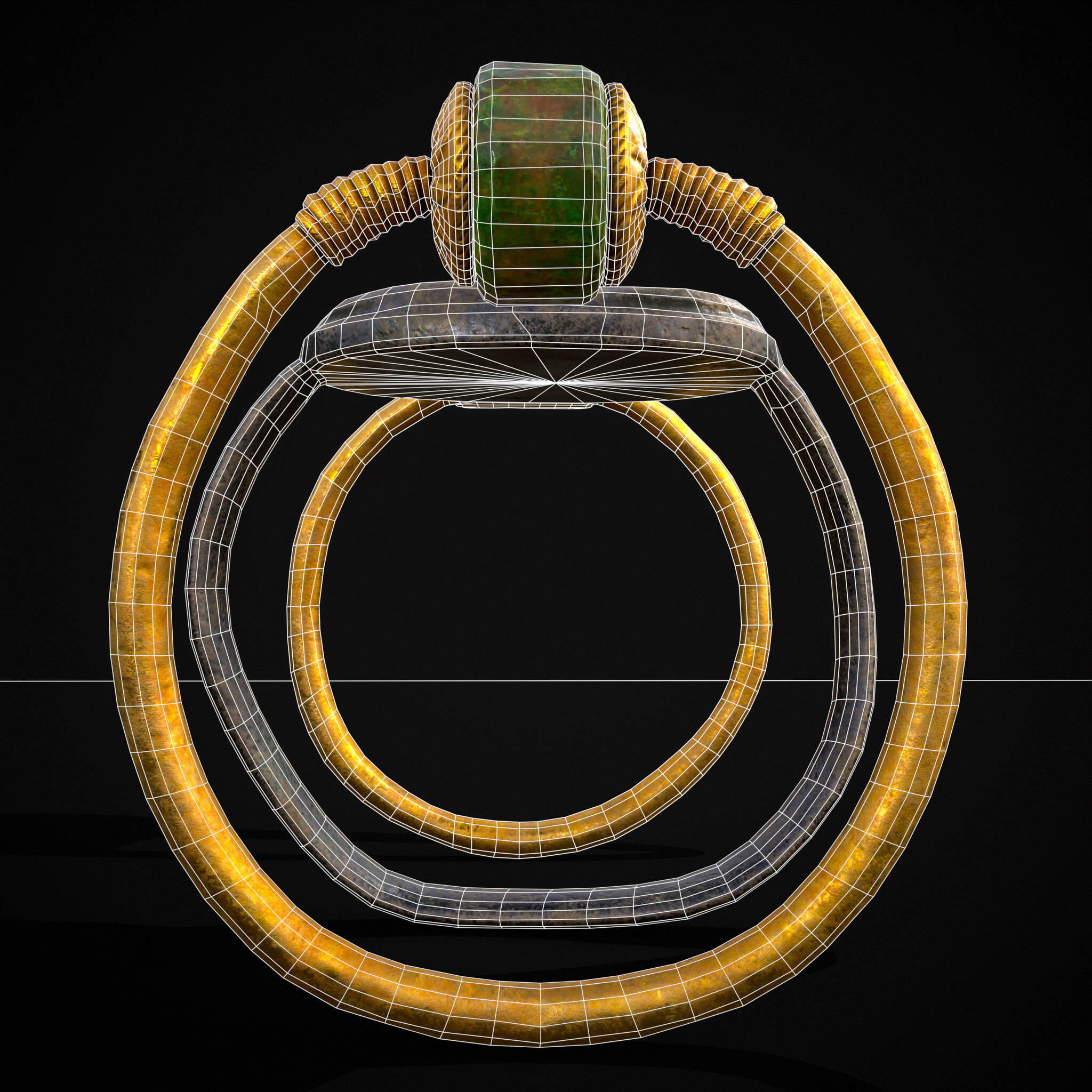 Rustic Ring Trio - 3D Model by Get Dead Entertainment
