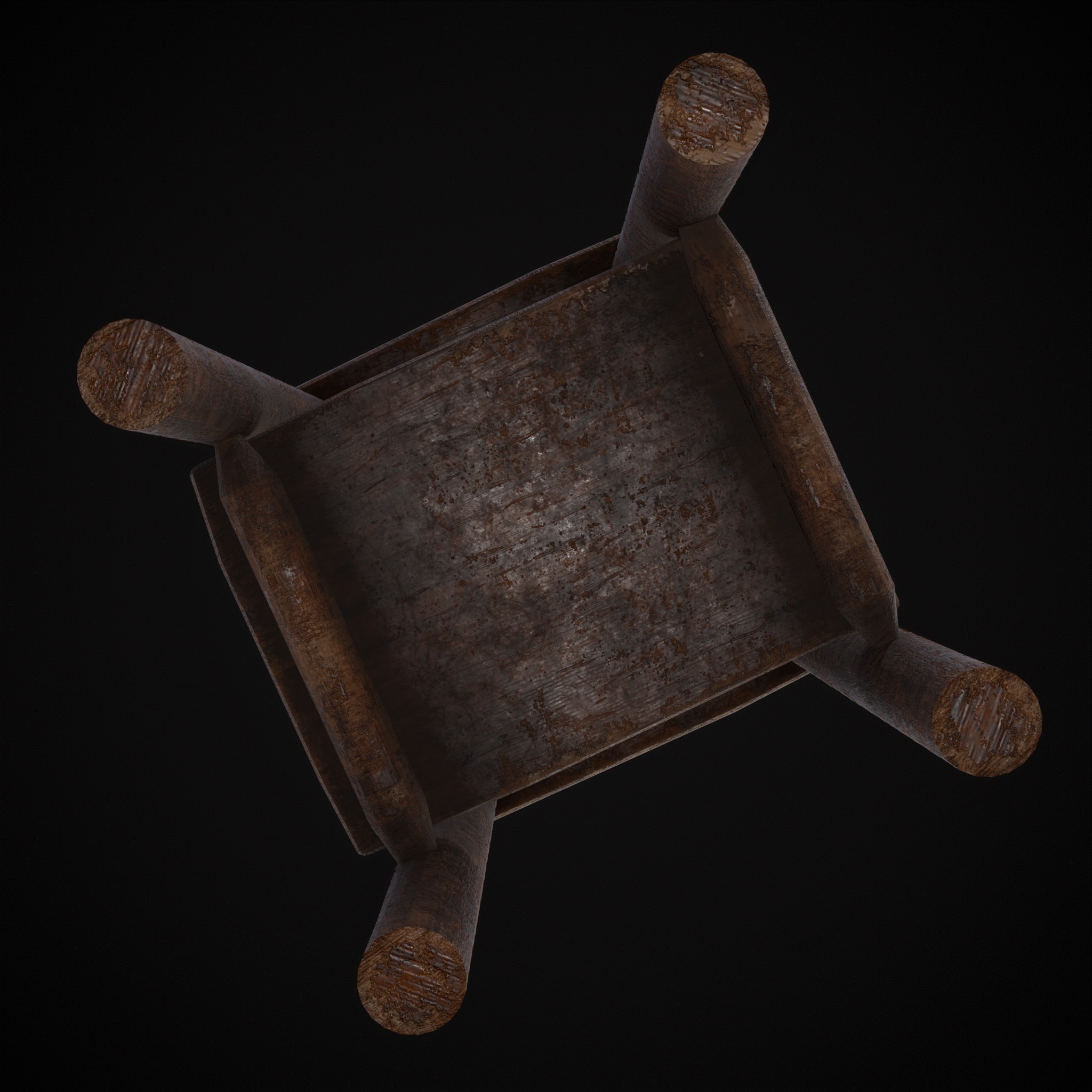 Rustic Simple Bed Side Table - 3D Model by Get Dead Entertainment