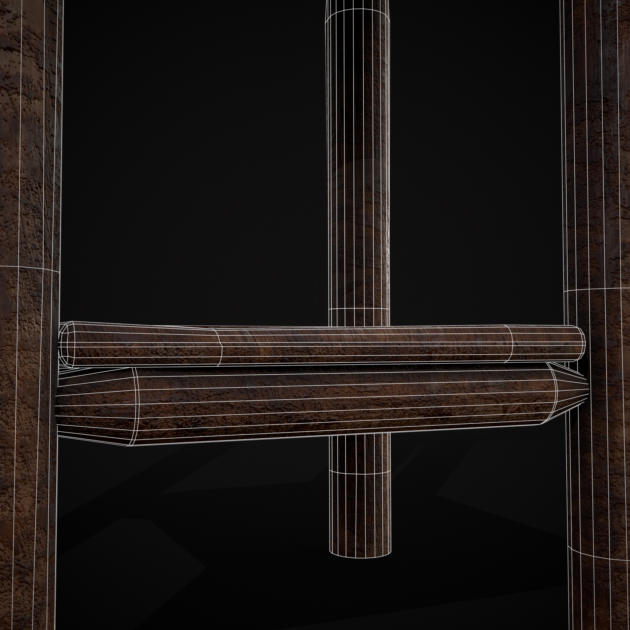 Rustic Simple Bed Side Table - 3D Model by Get Dead Entertainment
