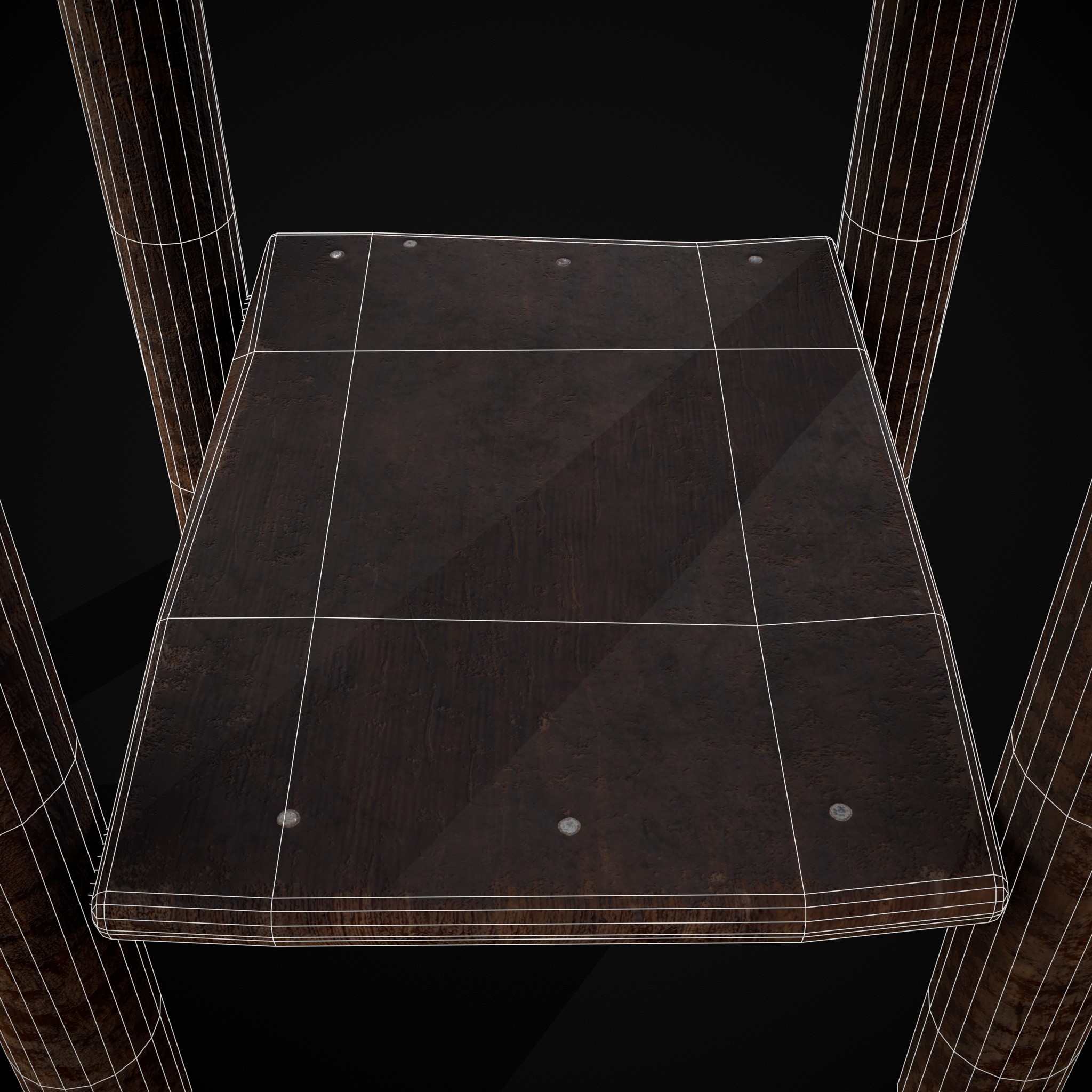 Rustic Simple Bed Side Table - 3D Model by Get Dead Entertainment