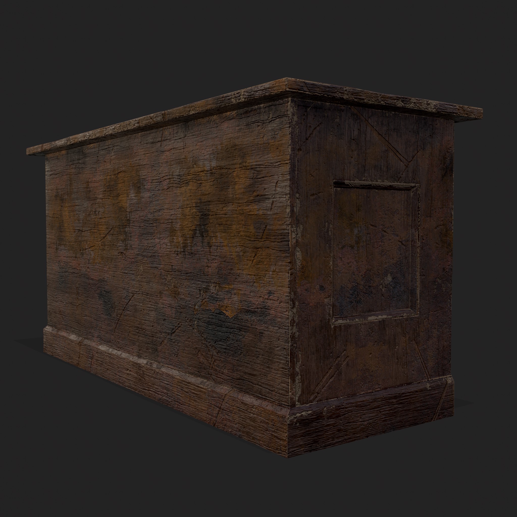 Rustic Wooden Dresser Drawers - 3D Model by Get Dead Entertainment