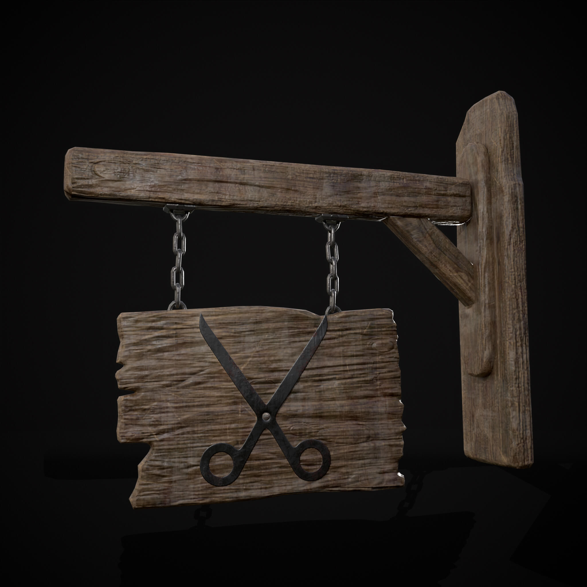 Rustic Wooden Signboard Variety - 3D Model by Get Dead Entertainment