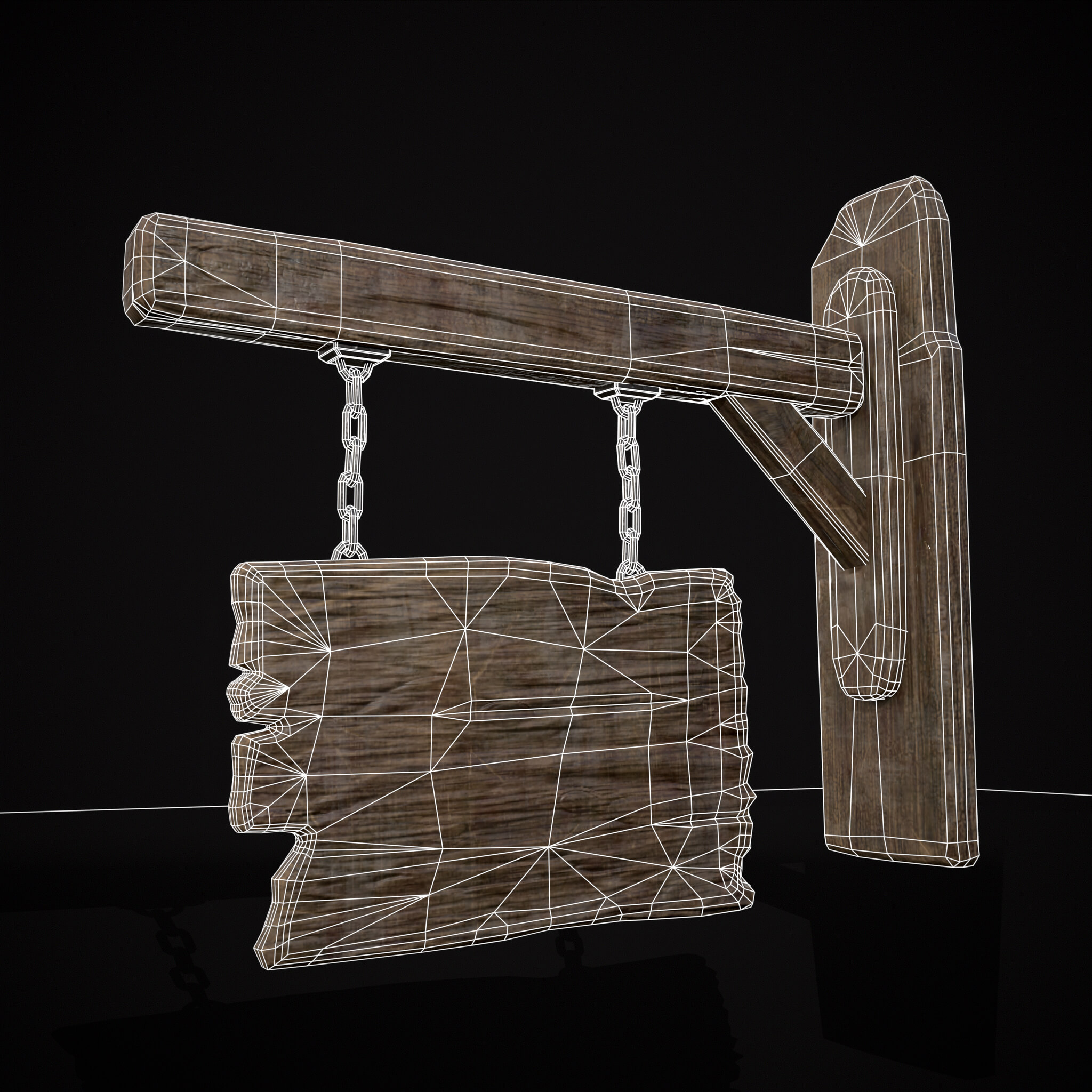 Rustic Wooden Signboard Variety - 3D Model by Get Dead Entertainment