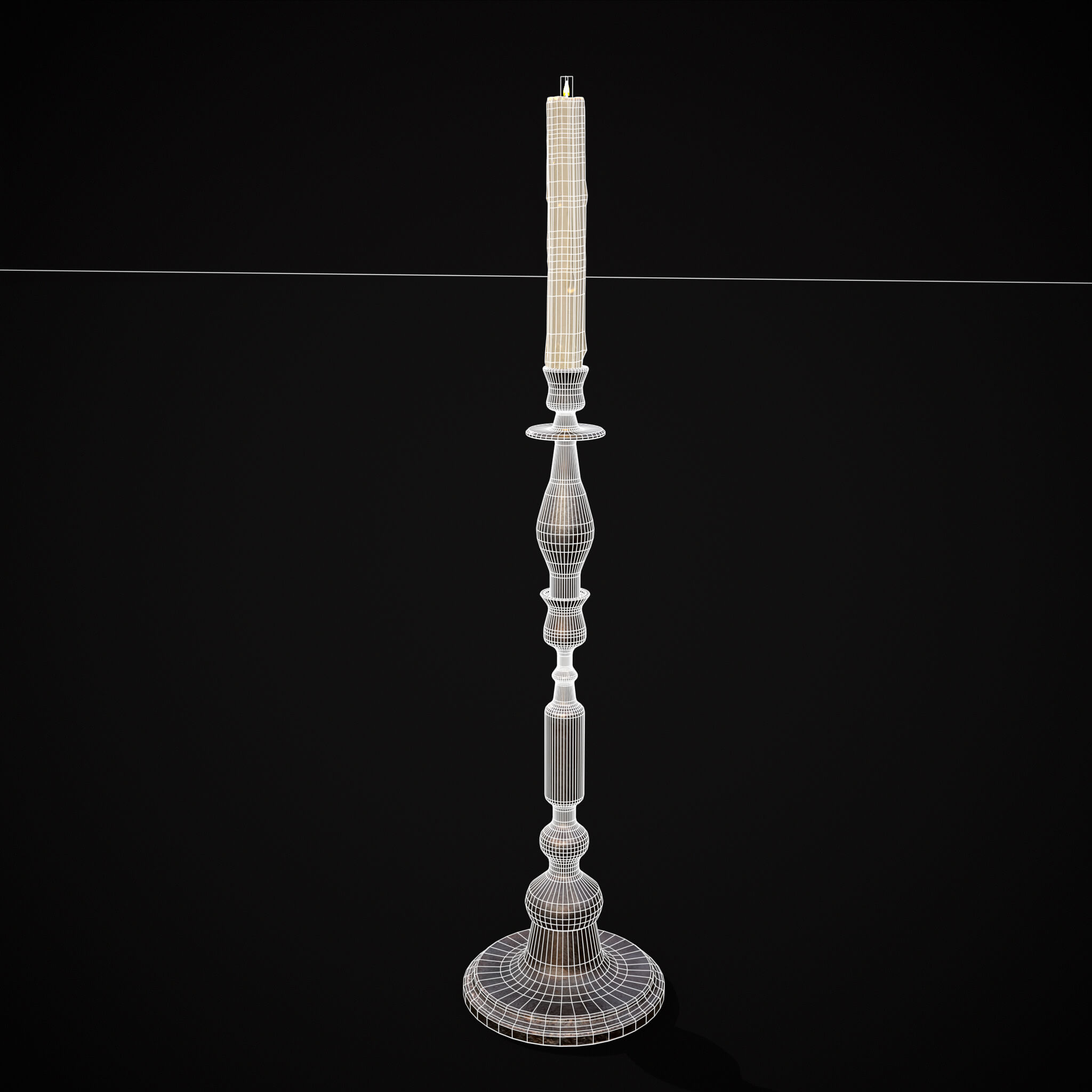 Rusting Column Candle Stick - 3D Model by Get Dead Entertainment