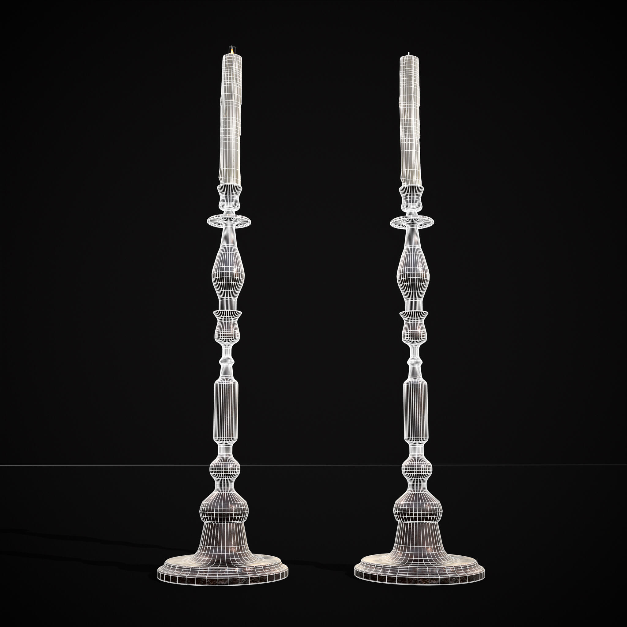 Rusting Column Candle Stick - 3D Model by Get Dead Entertainment