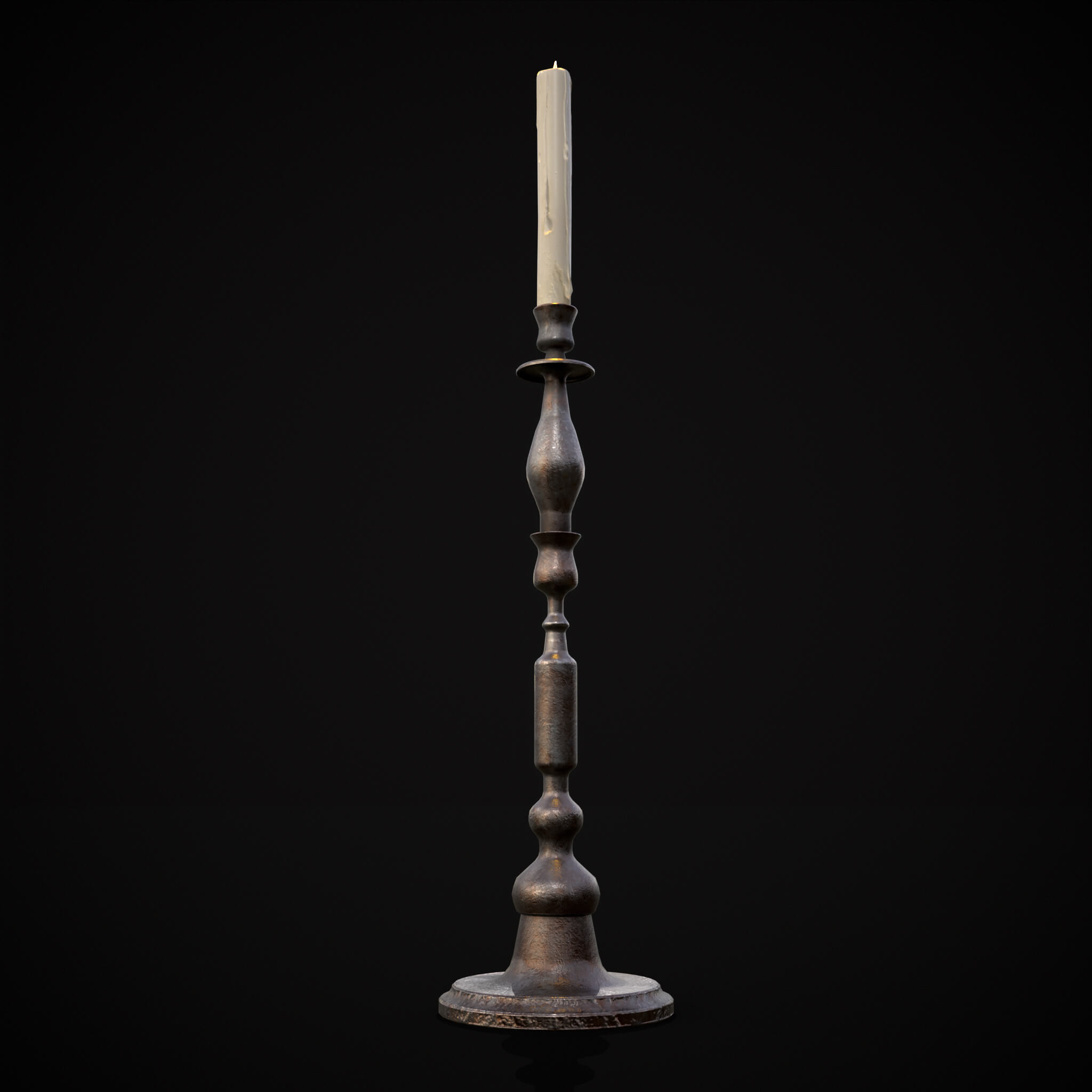 Rusting Column Candle Stick - 3D Model by Get Dead Entertainment