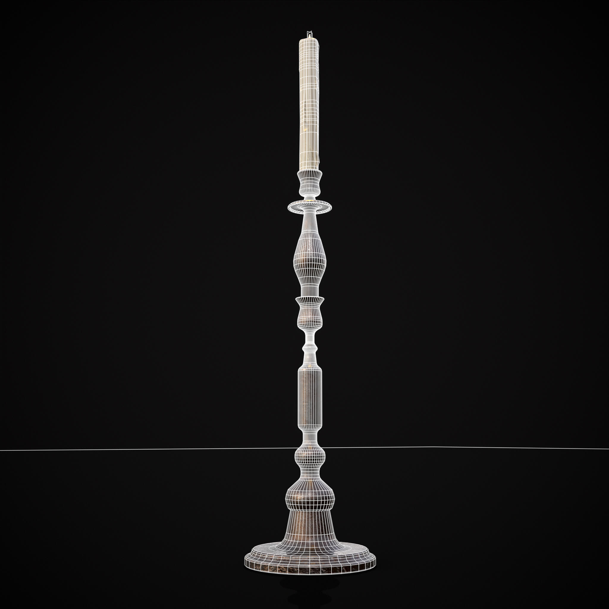 Rusting Column Candle Stick - 3D Model by Get Dead Entertainment