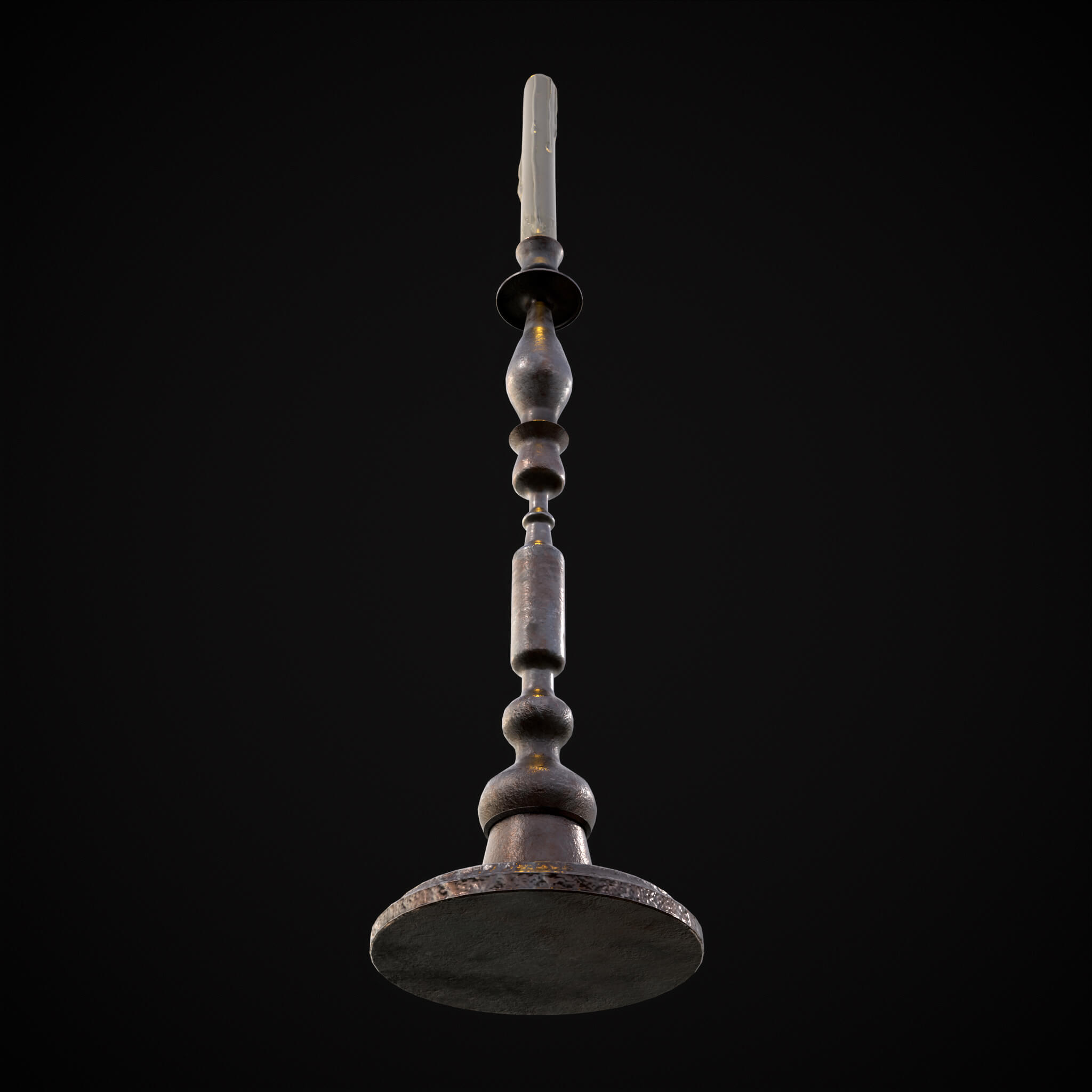 Rusting Column Candle Stick - 3D Model by Get Dead Entertainment