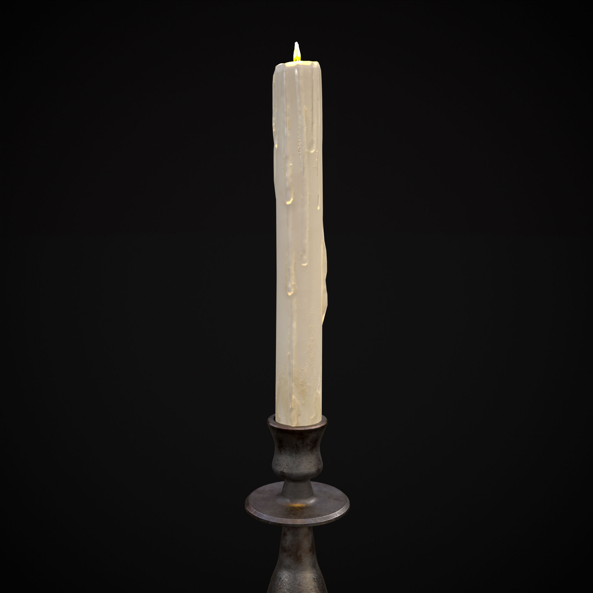 Rusting Column Candle Stick - 3D Model by Get Dead Entertainment