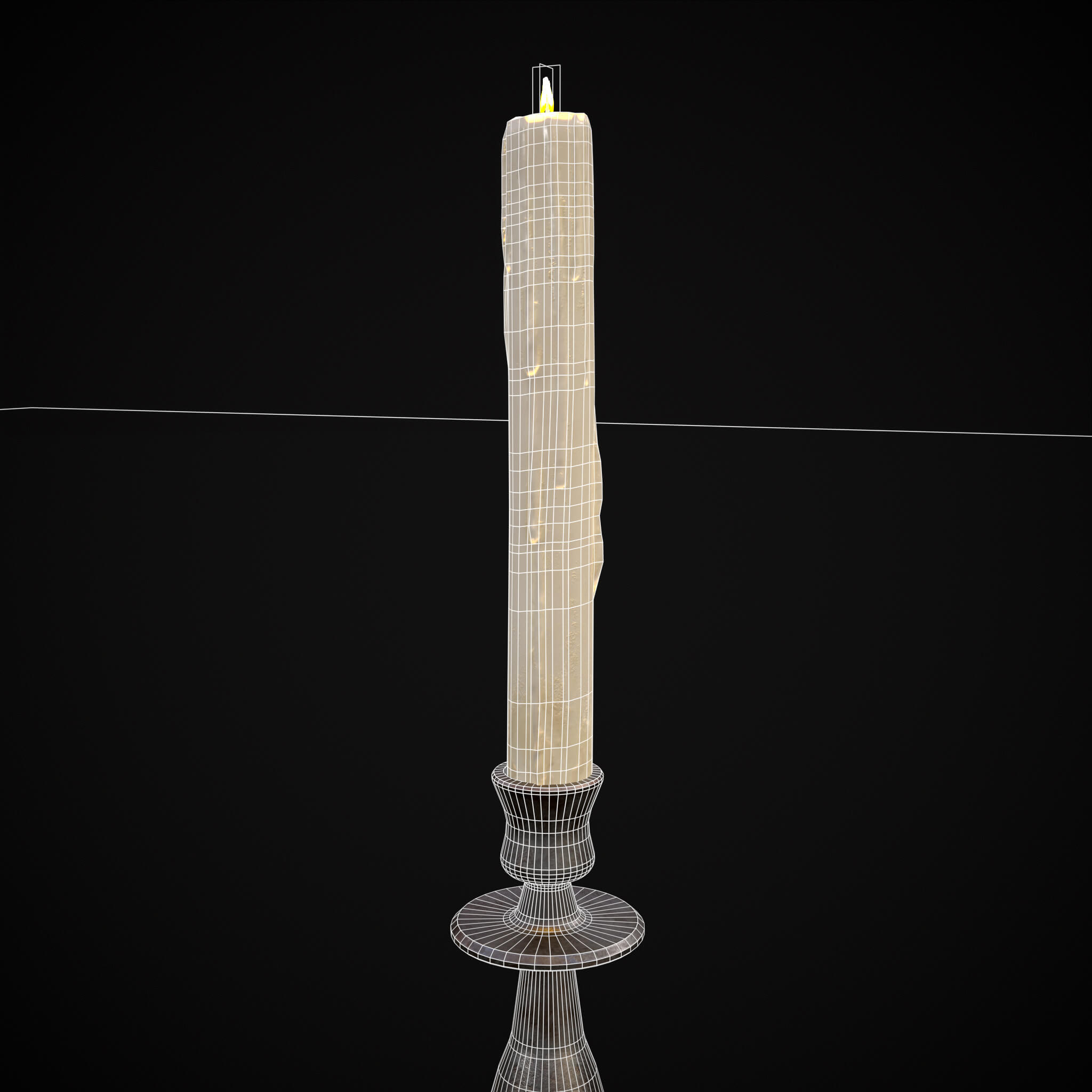 Rusting Column Candle Stick - 3D Model by Get Dead Entertainment
