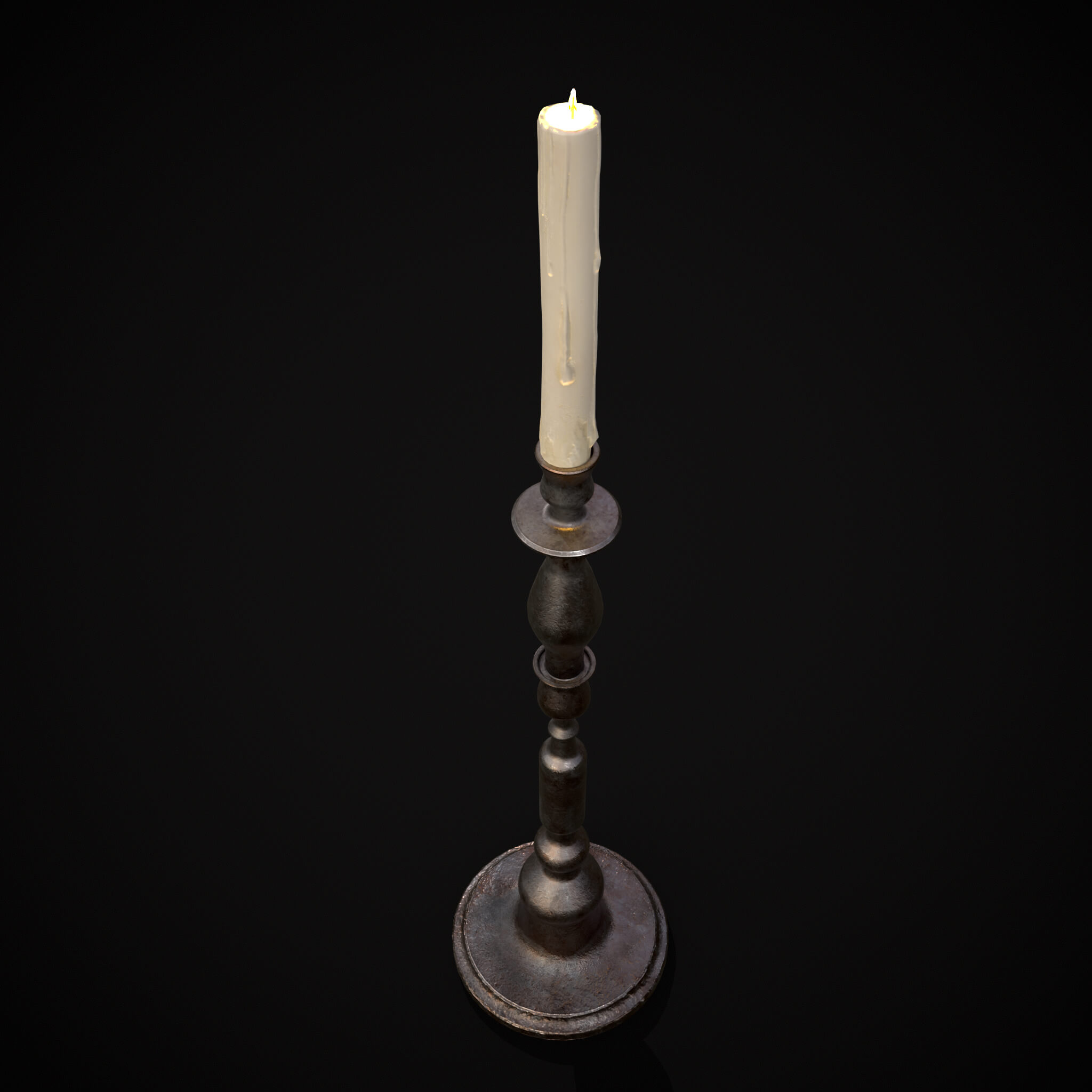 Rusting Column Candle Stick - 3D Model by Get Dead Entertainment
