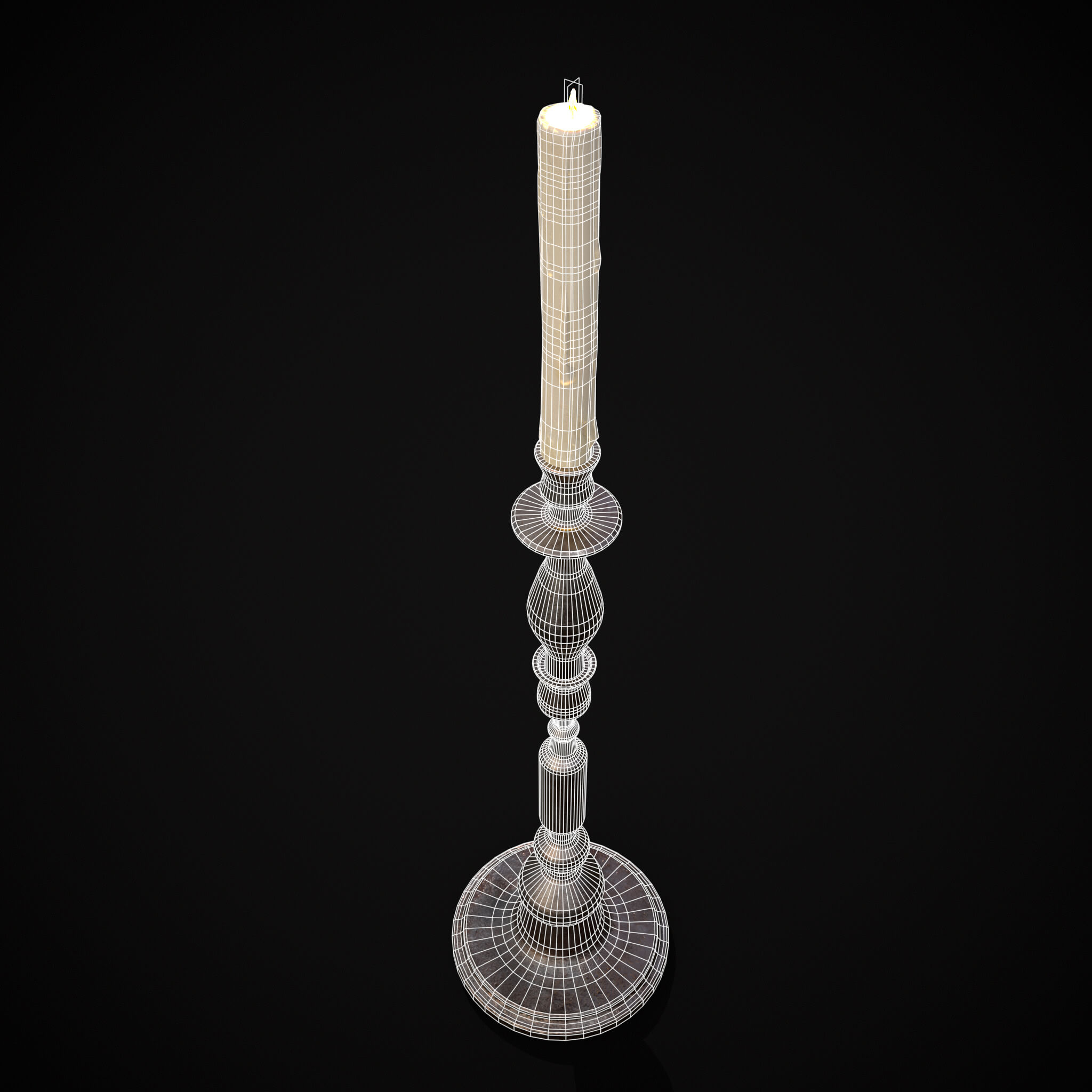 Rusting Column Candle Stick - 3D Model by Get Dead Entertainment