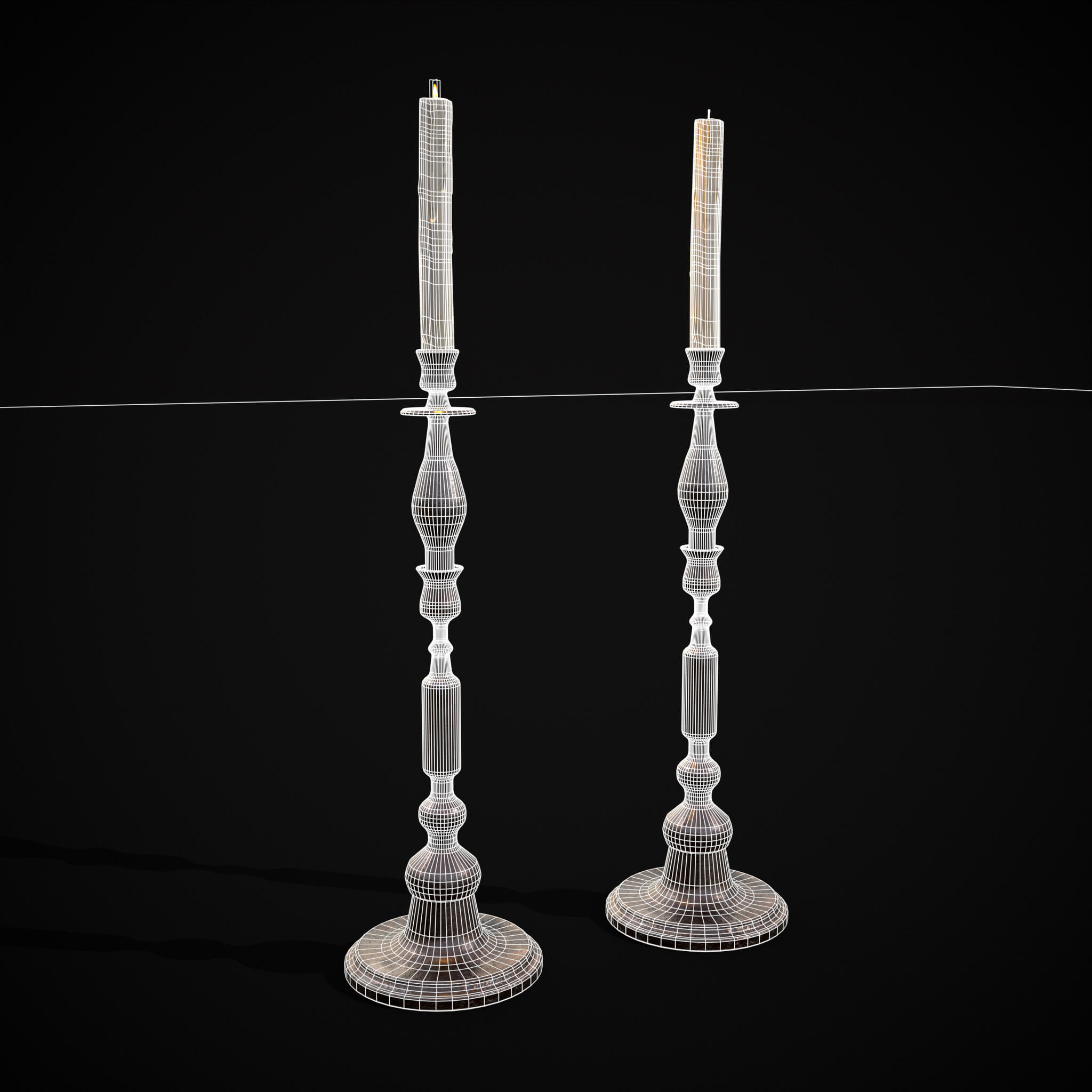 Rusting Column Candle Stick - 3D Model by Get Dead Entertainment
