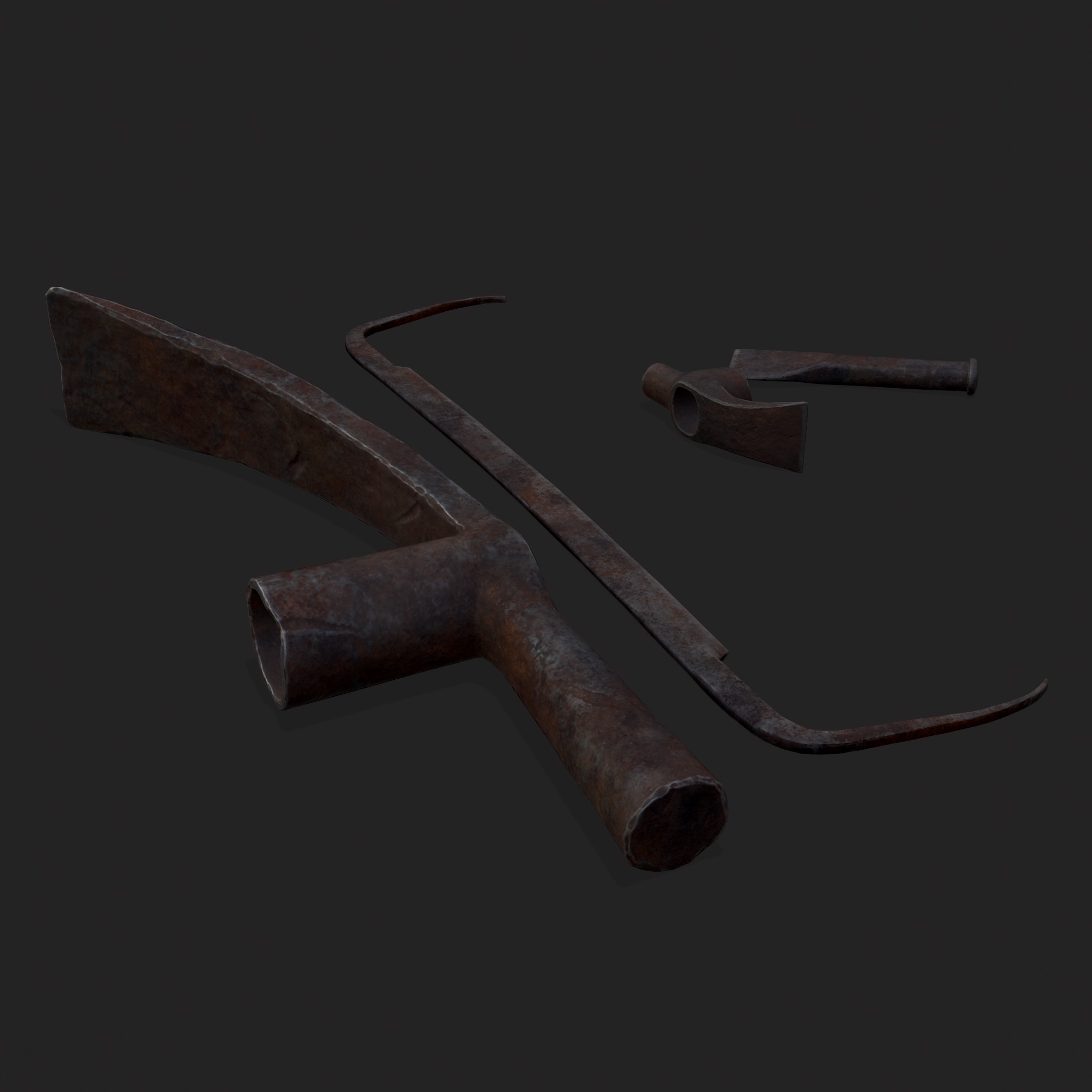 Rusting Disassembled Metal Tool Assortment - 3D Model by Get Dead ...