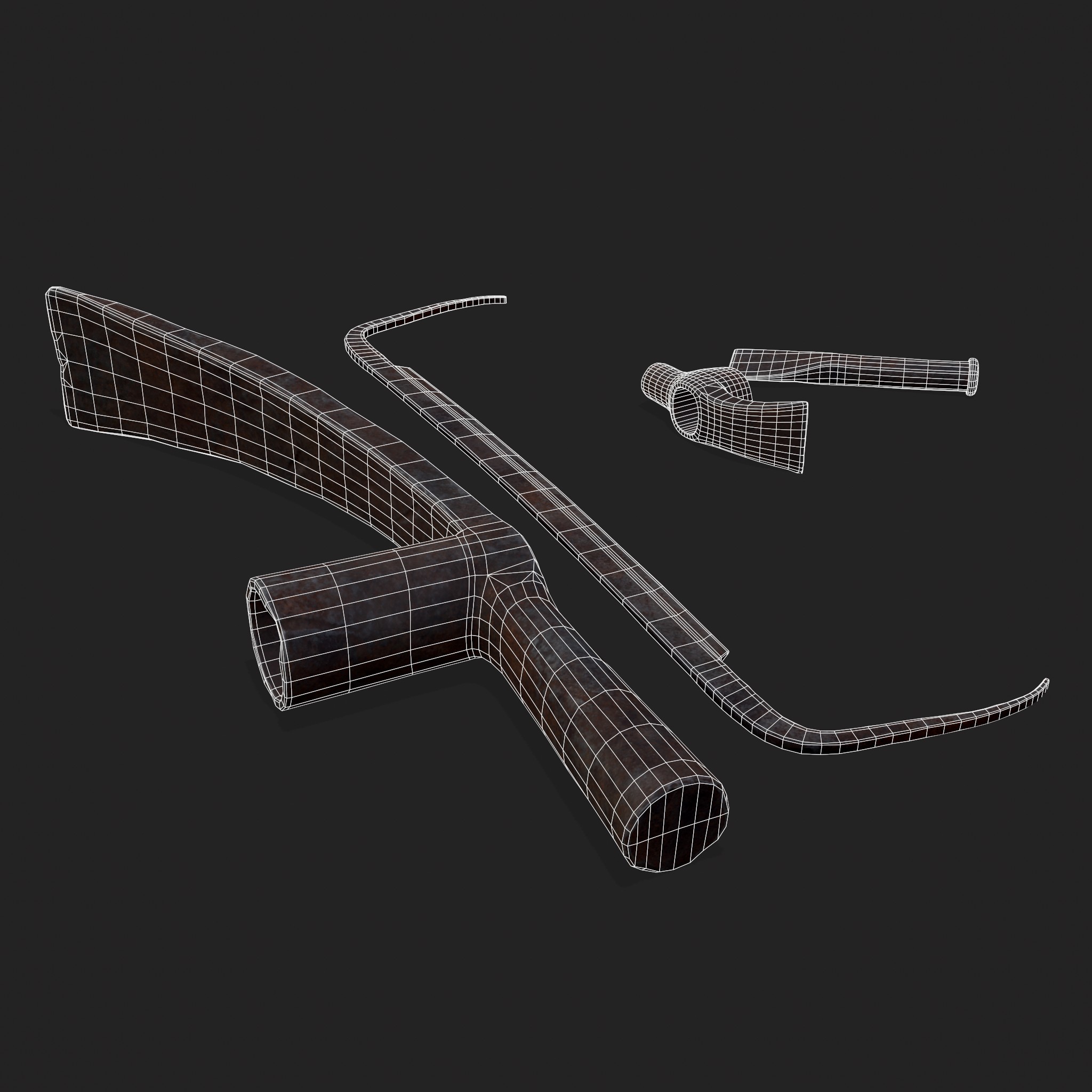 Rusting Disassembled Metal Tool Assortment - 3D Model by Get Dead ...