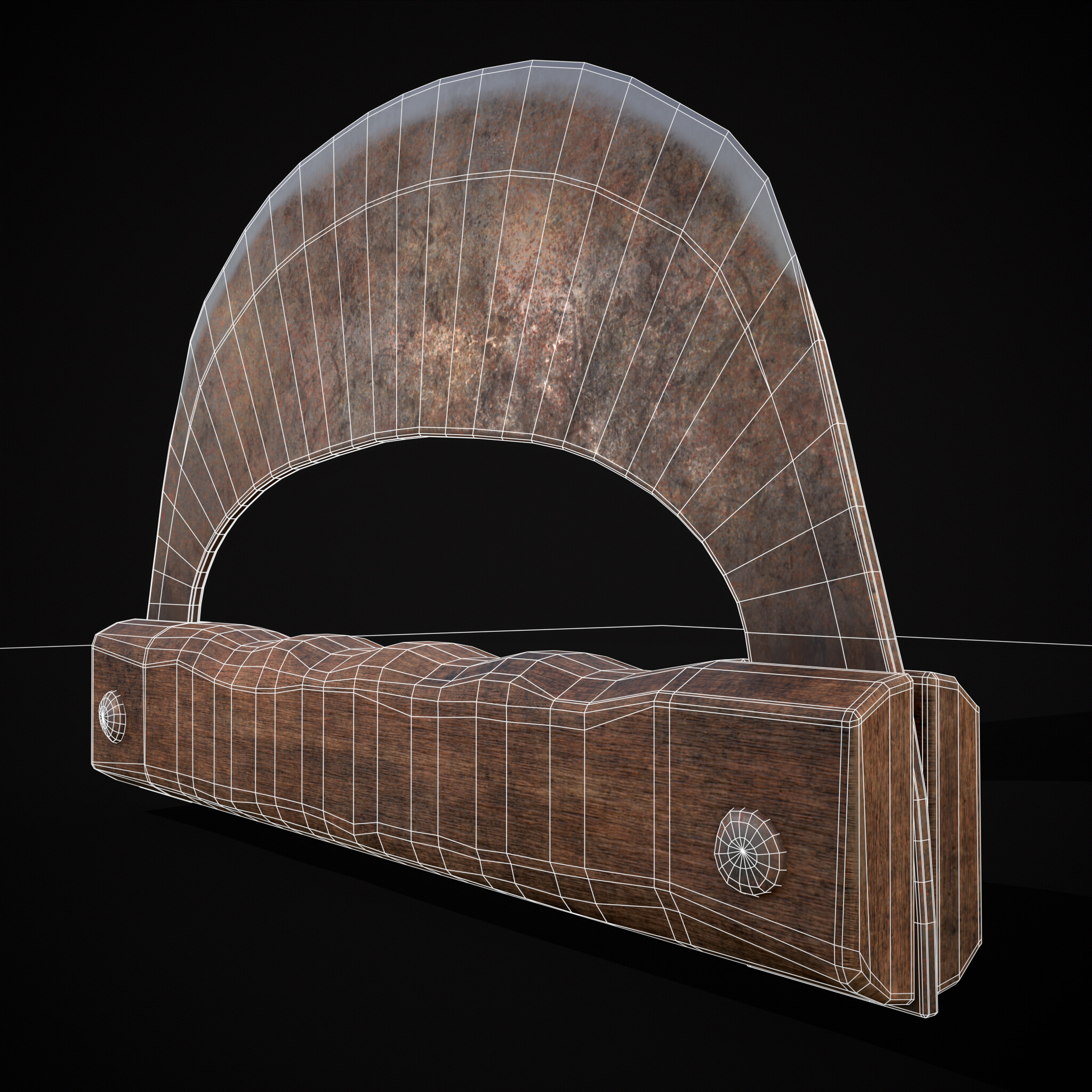 Rusting Dutch Knife - 3D Model by Get Dead Entertainment