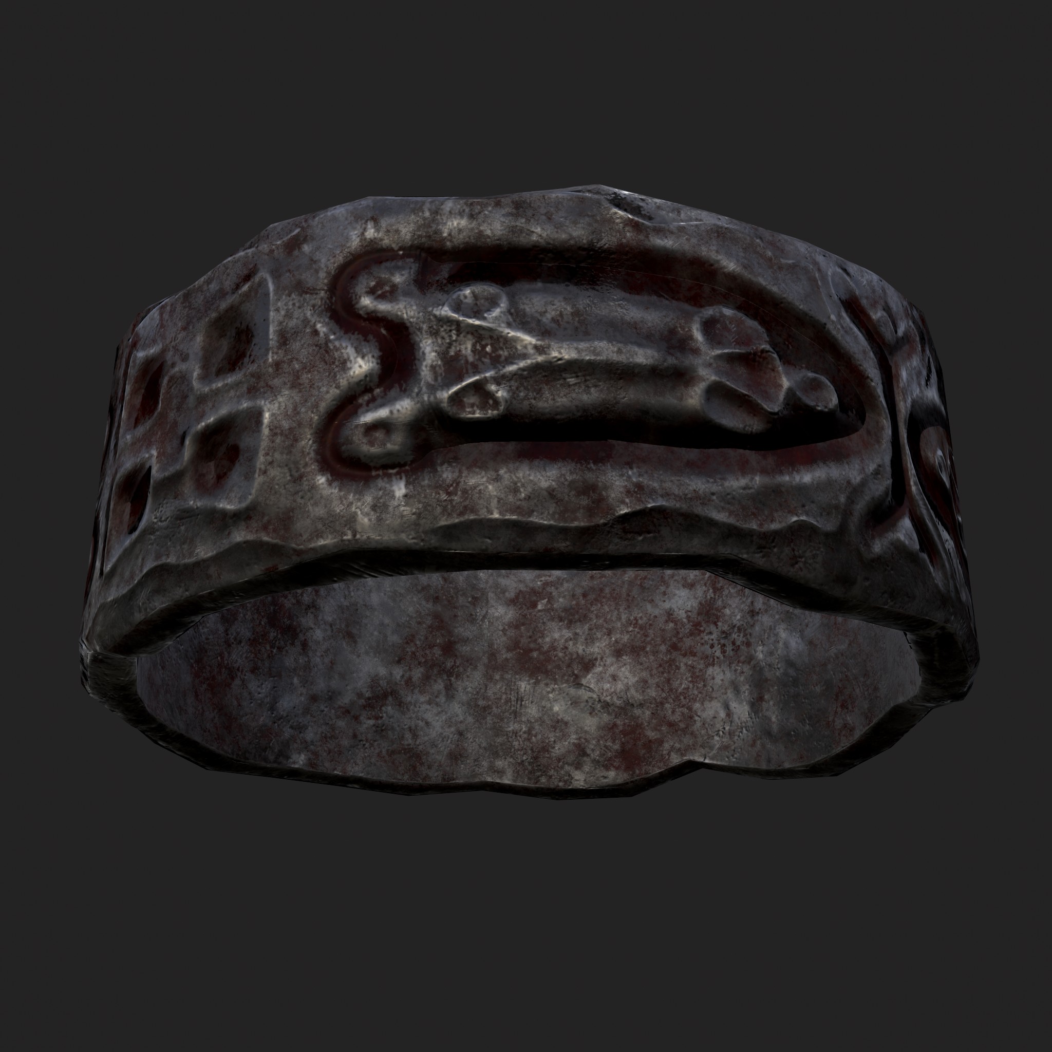 Rusting Medieval Iron Ring - 3D Model by Get Dead Entertainment
