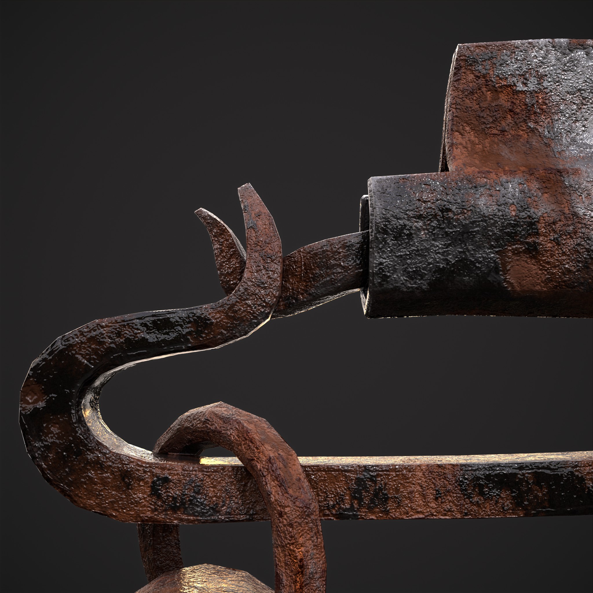 Rusty Lock - 3D Model by Get Dead Entertainment