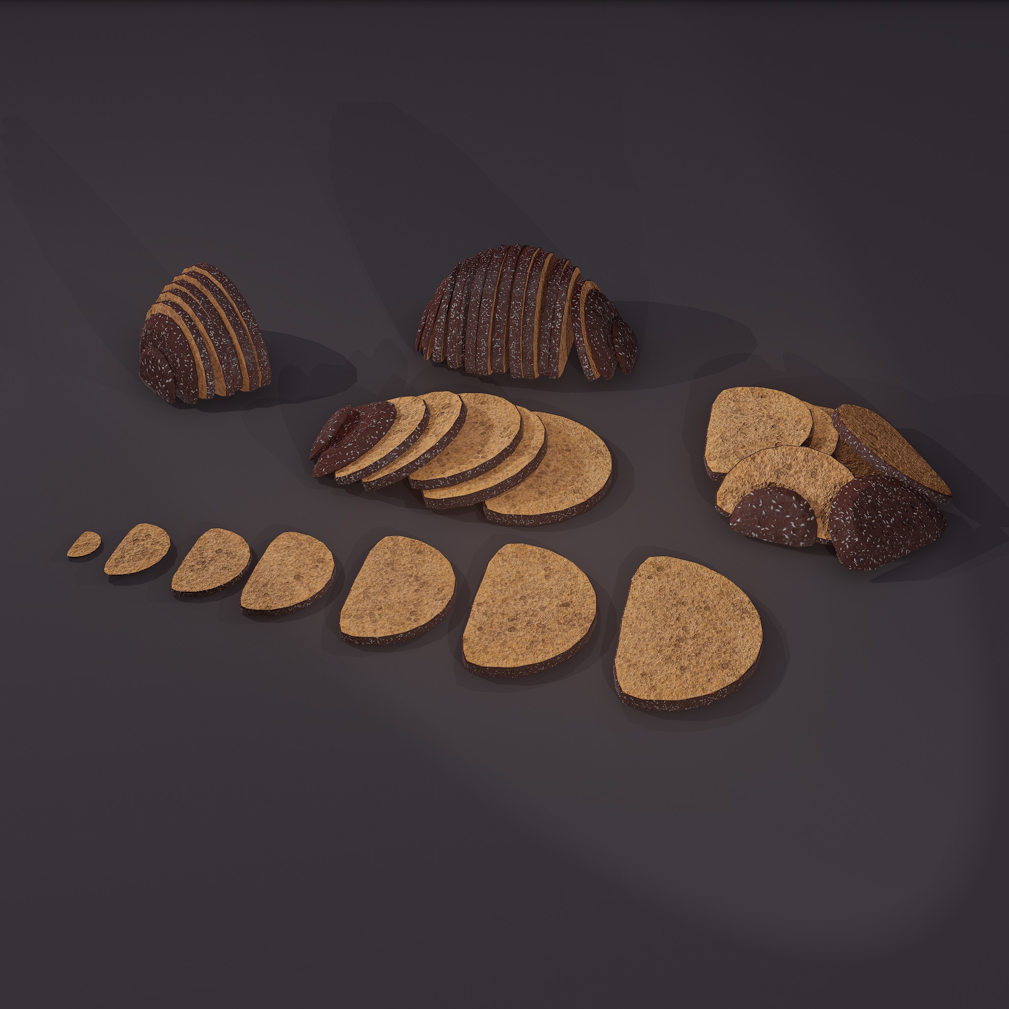 Medieval Rye Sliced Piles - Free 3D Model by Get Dead Entertainment