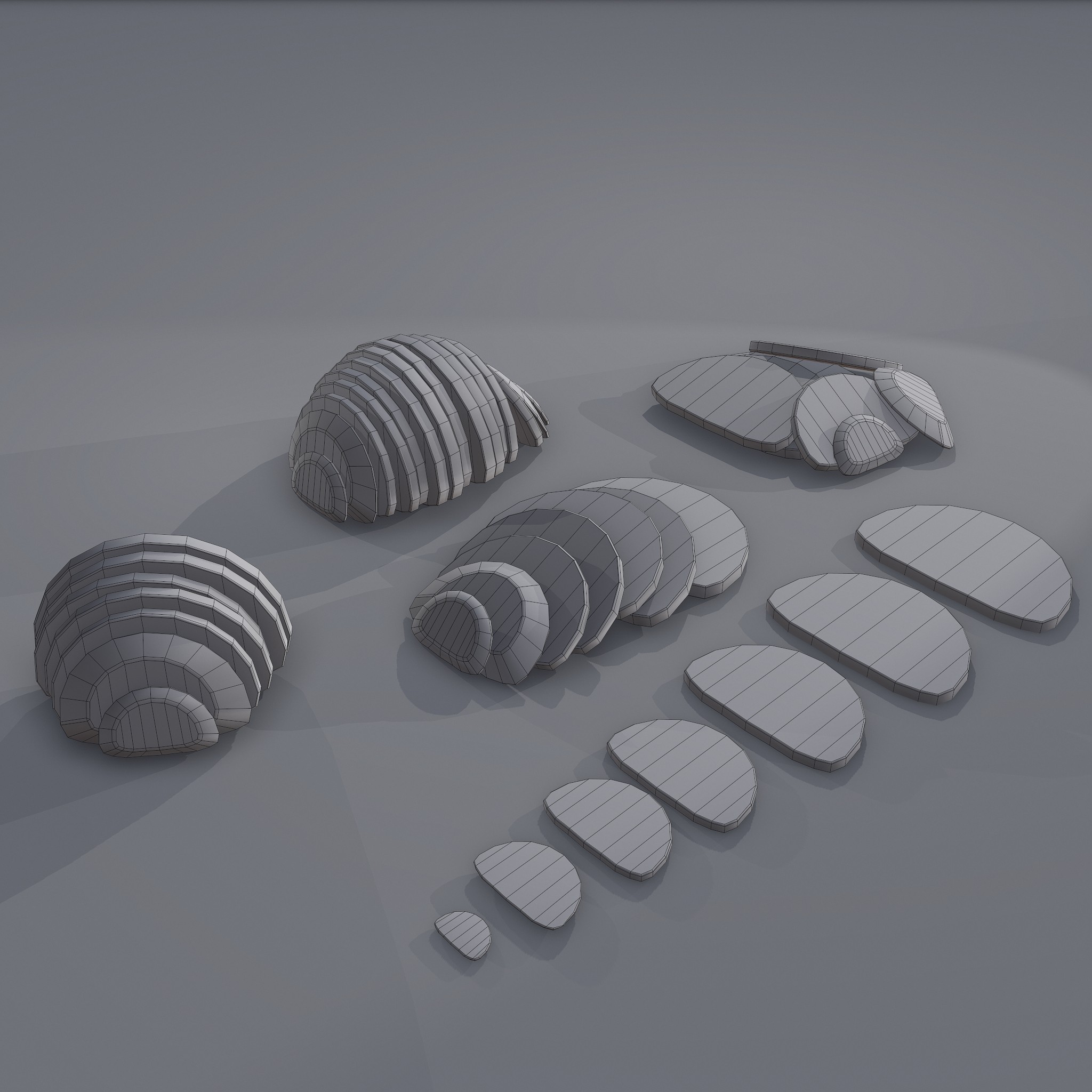 Medieval Rye Sliced Piles - Free 3D Model by Get Dead Entertainment