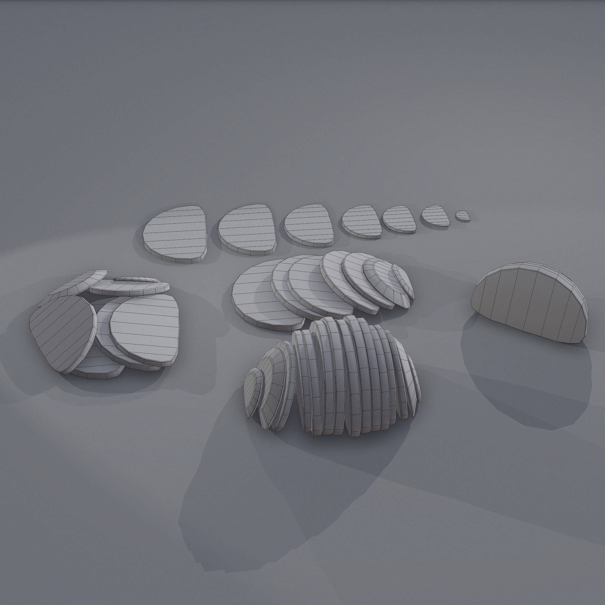 Medieval Rye Sliced Piles - Free 3D Model by Get Dead Entertainment