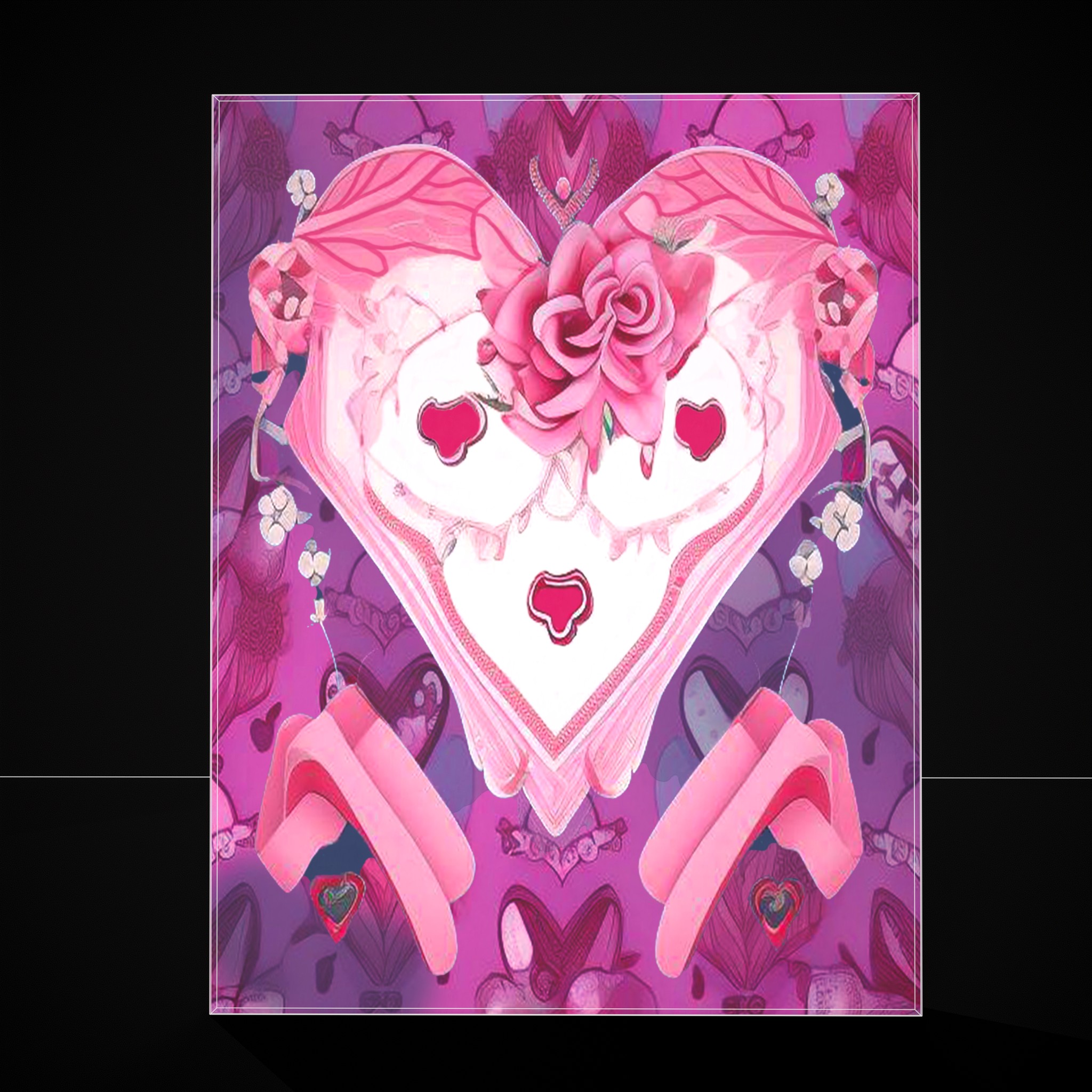 Sad Love Heart Painting - 3D Model by Get Dead Entertainment