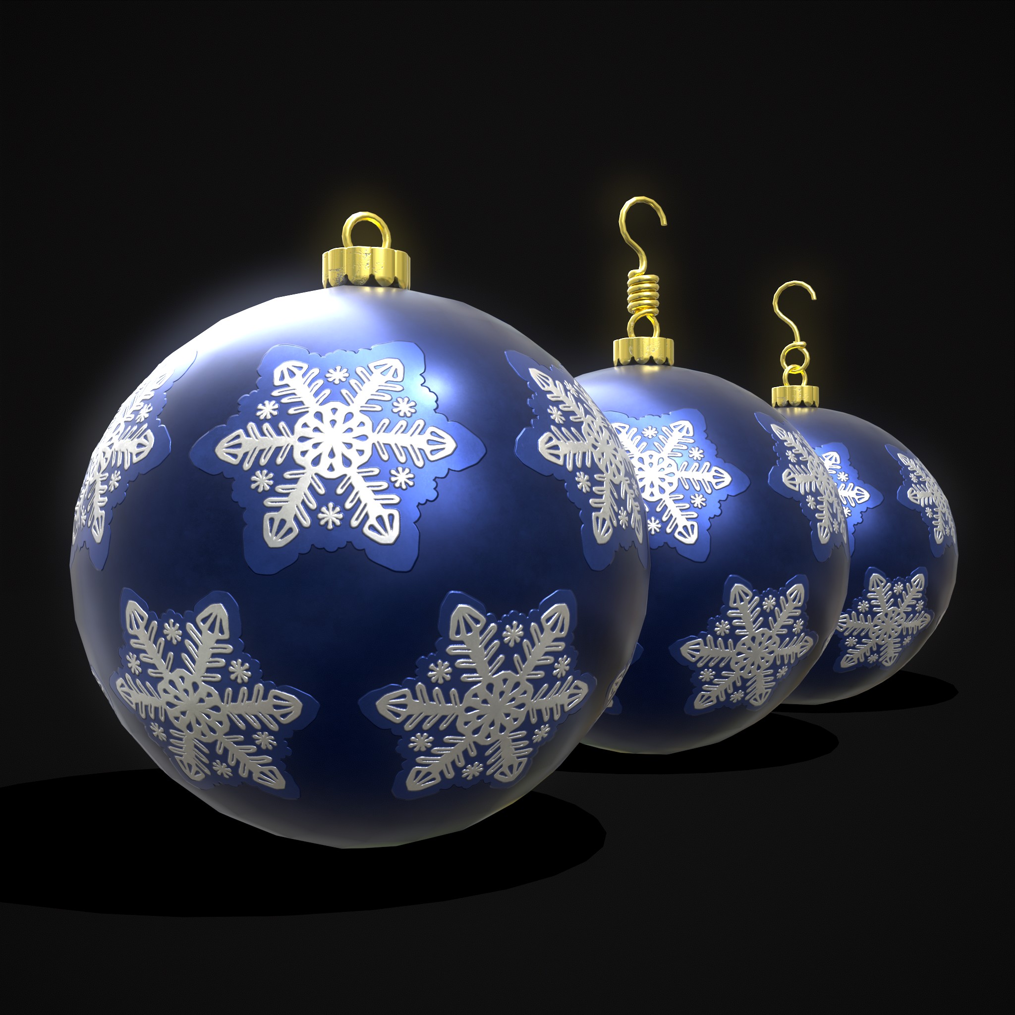 Sapphire Blue with Flake Ball - 3D Model by Get Dead Entertainment