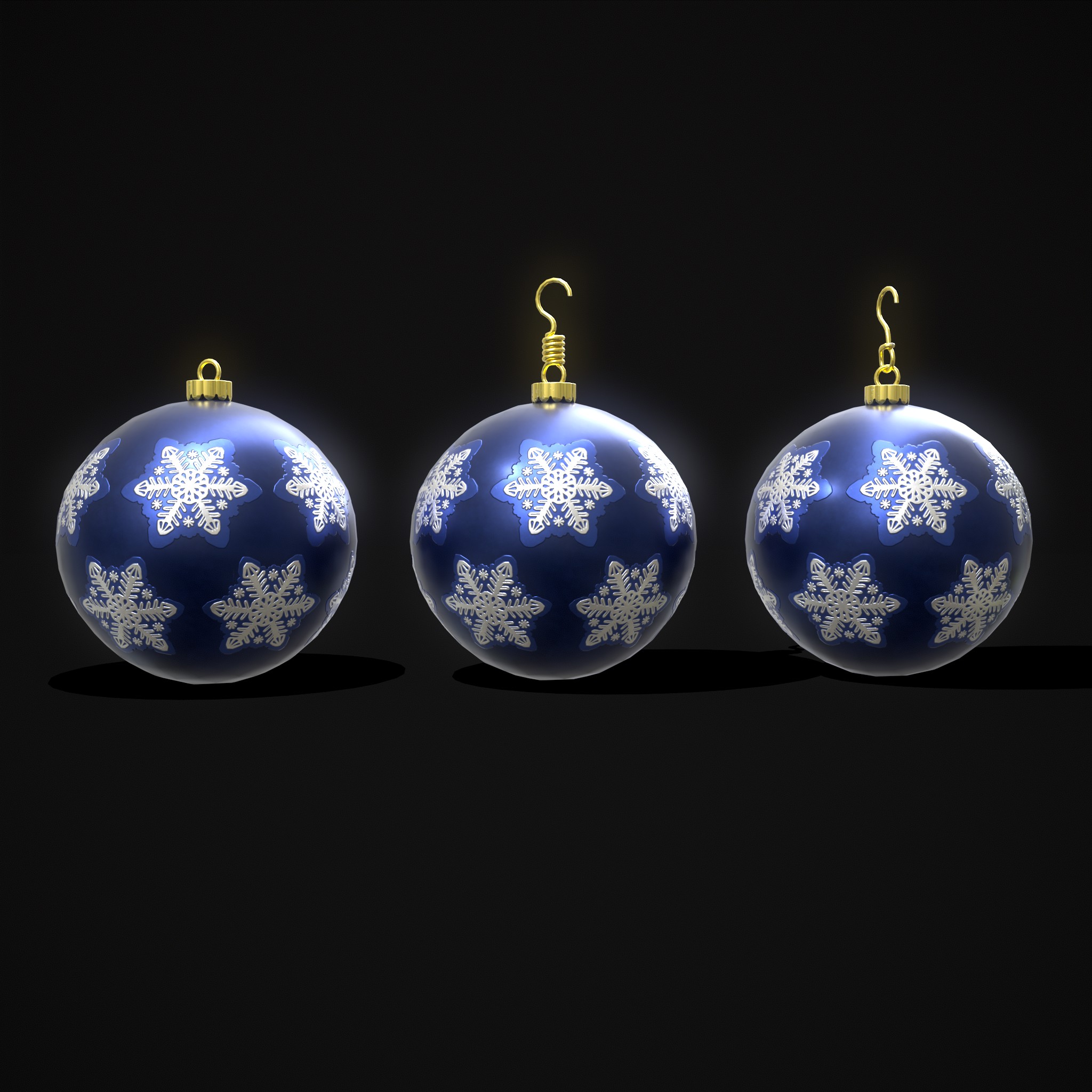 Sapphire Blue With Flake Ball - 3D Model by Get Dead Entertainment