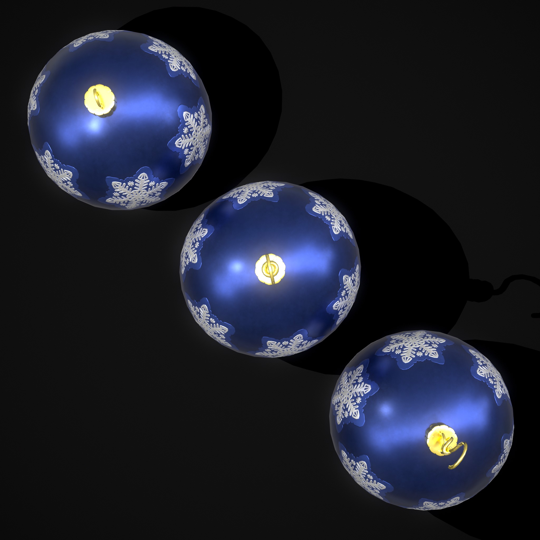 Sapphire Blue With Flake Ball - 3D Model by Get Dead Entertainment