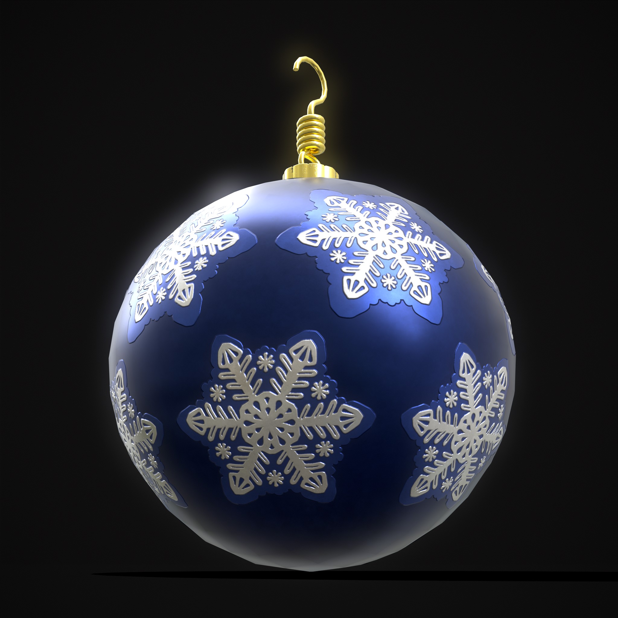 Sapphire Blue With Flake Ball - 3D Model by Get Dead Entertainment