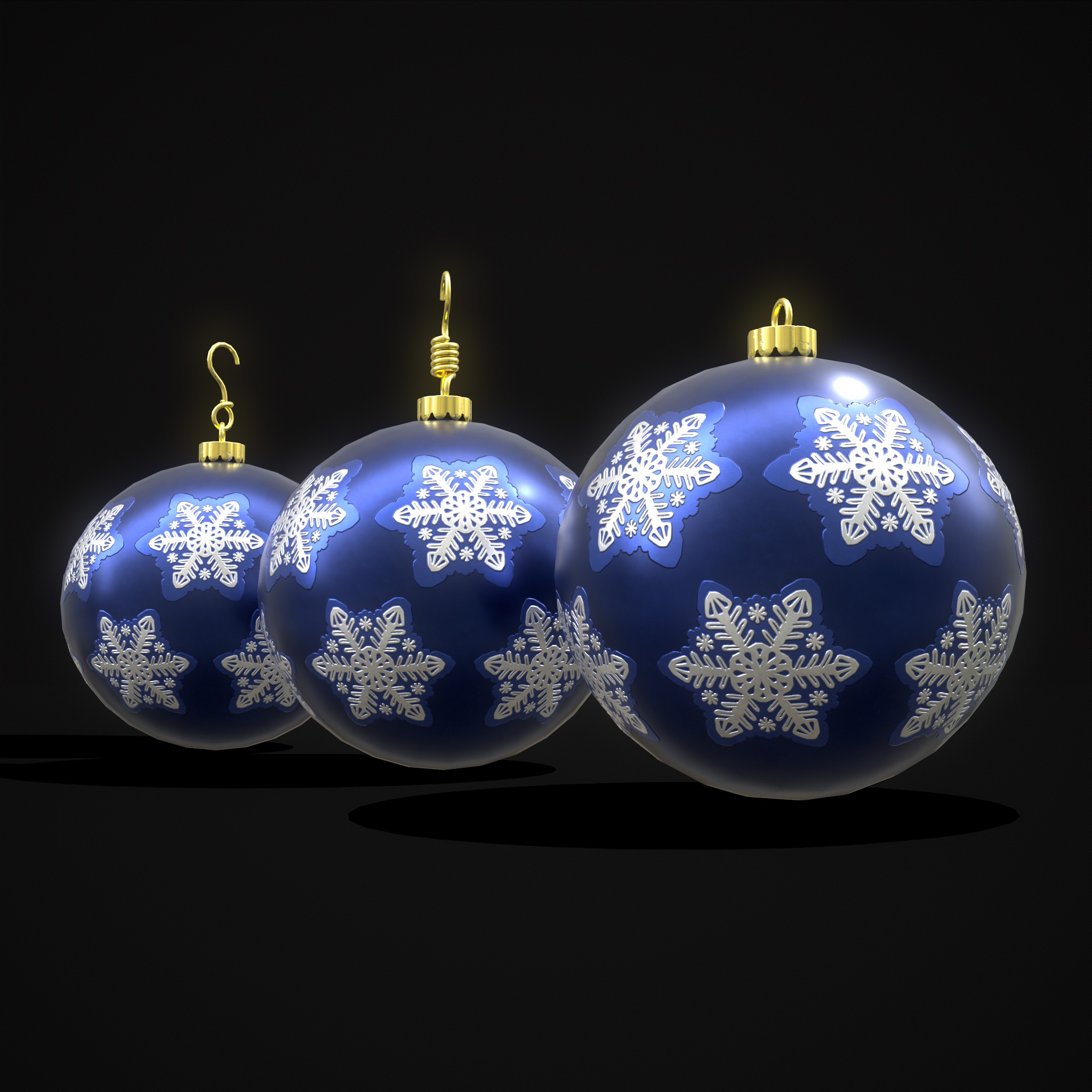 Sapphire Blue With Flake Ball - 3D Model by Get Dead Entertainment