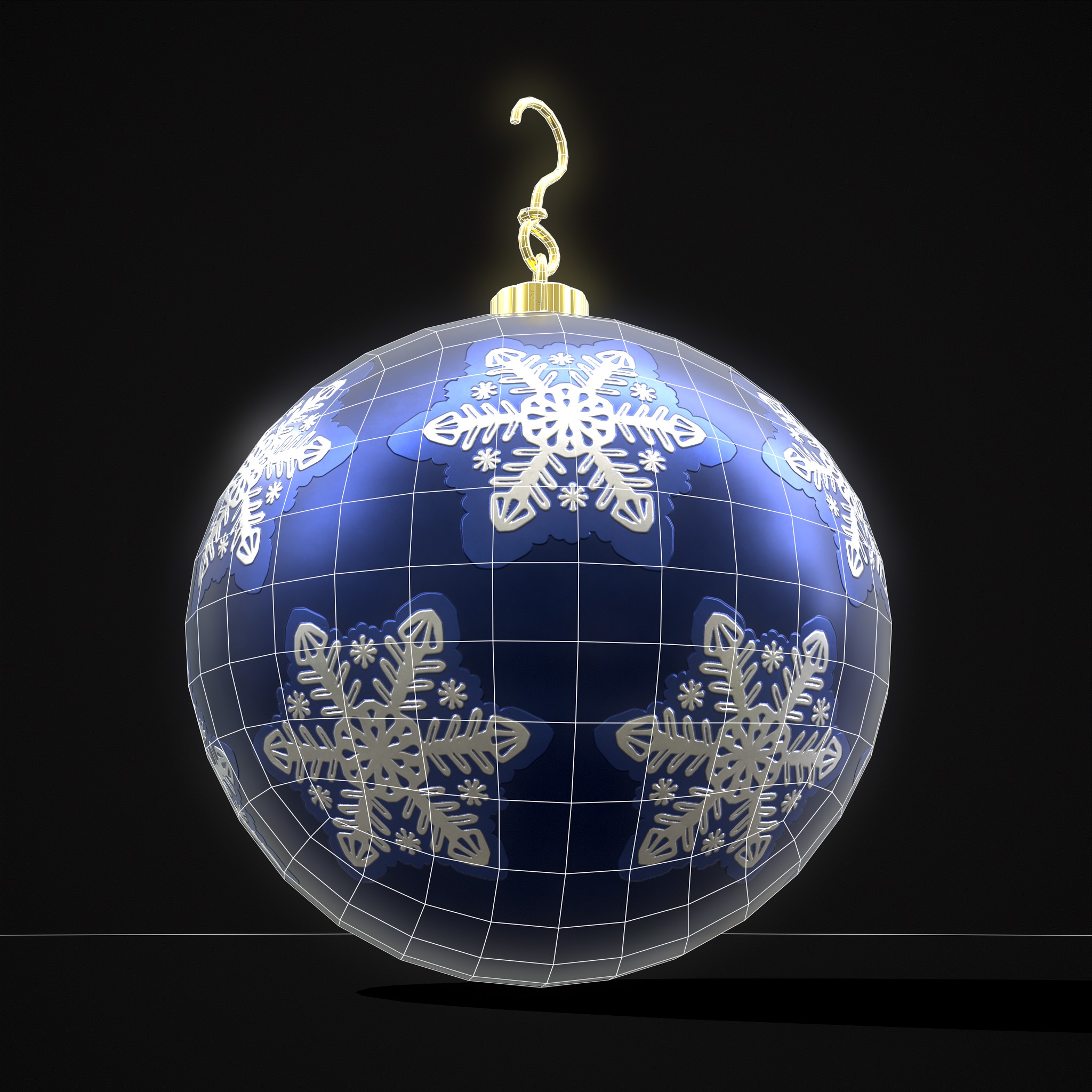 Sapphire Blue With Flake Ball - 3D Model by Get Dead Entertainment