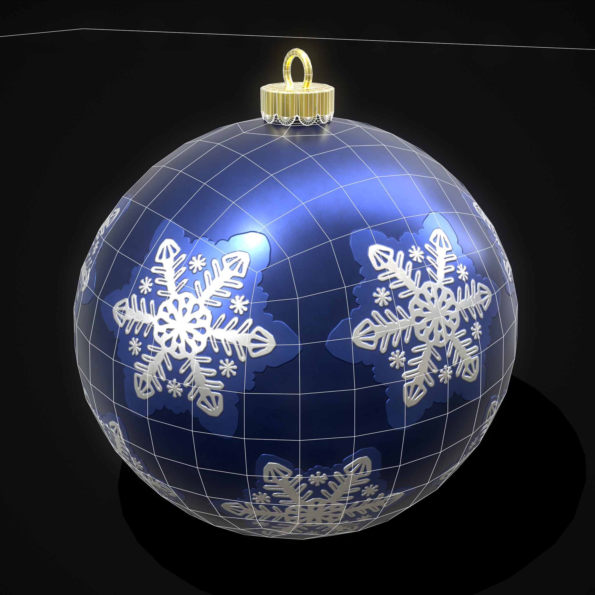 Sapphire Blue With Flake Ball - 3D Model by Get Dead Entertainment