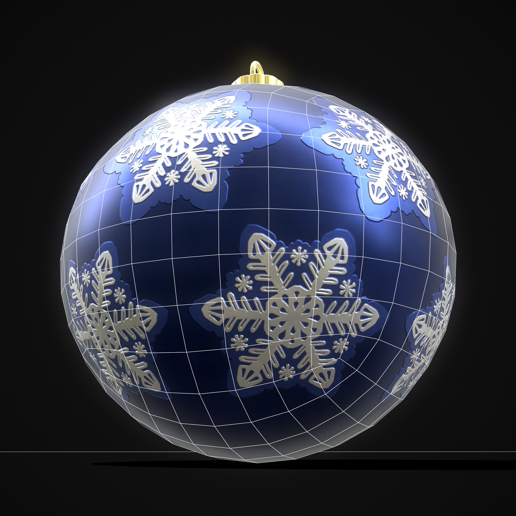 Sapphire Blue With Flake Ball - 3D Model by Get Dead Entertainment