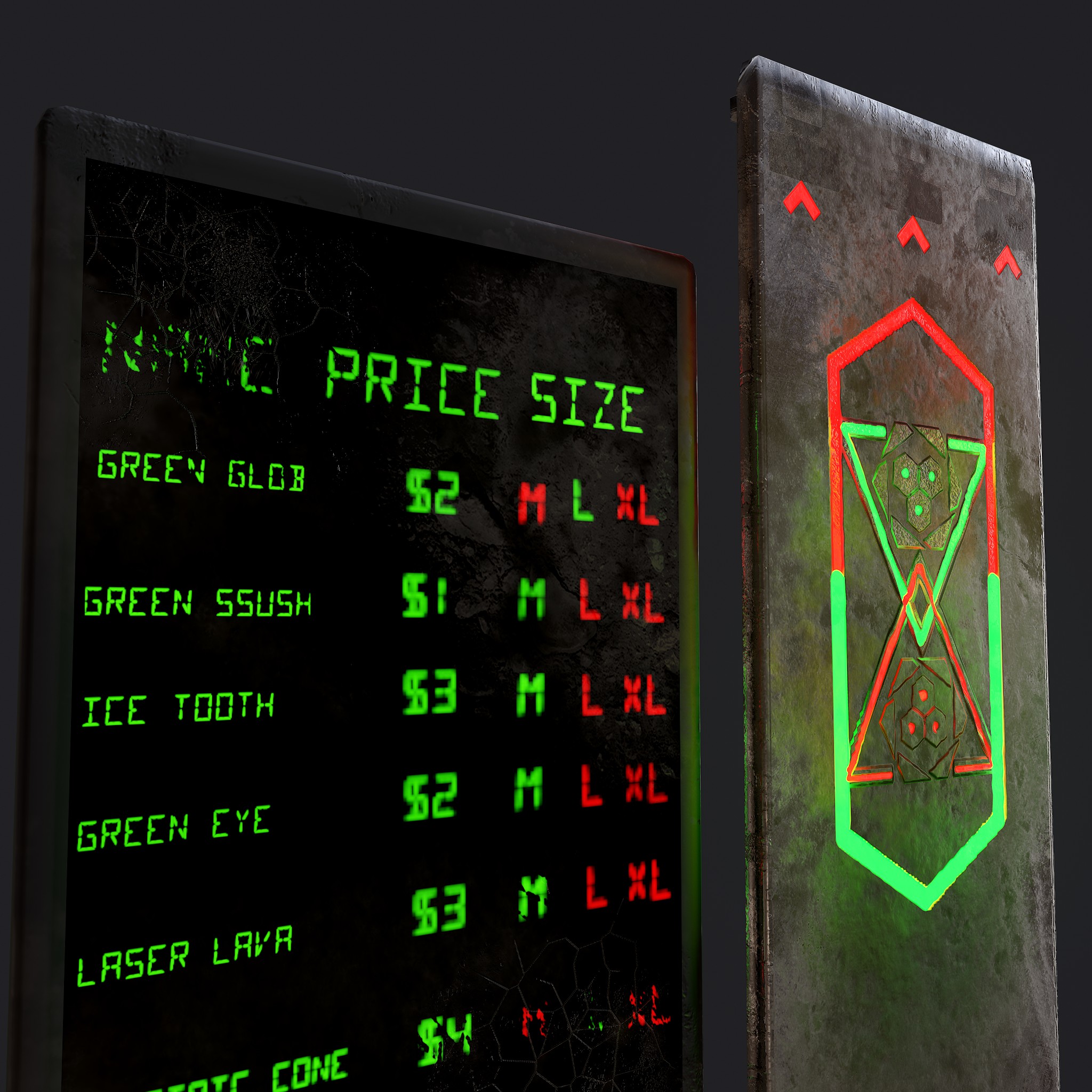 Sci-Fi Neon Door and Sign 3D Model by Get Dead Entertainment