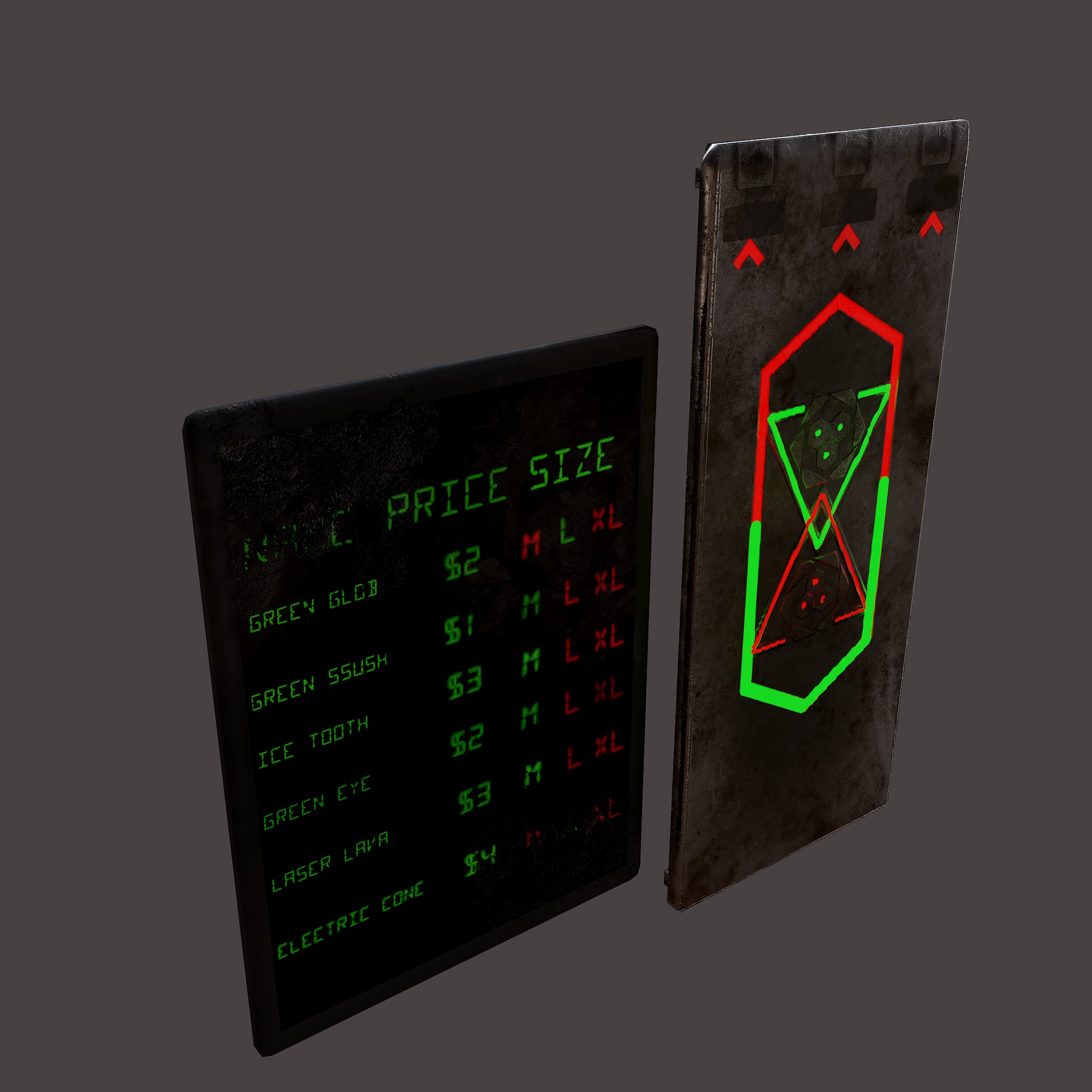 Sci-Fi Neon Door and Sign 3D Model by Get Dead Entertainment