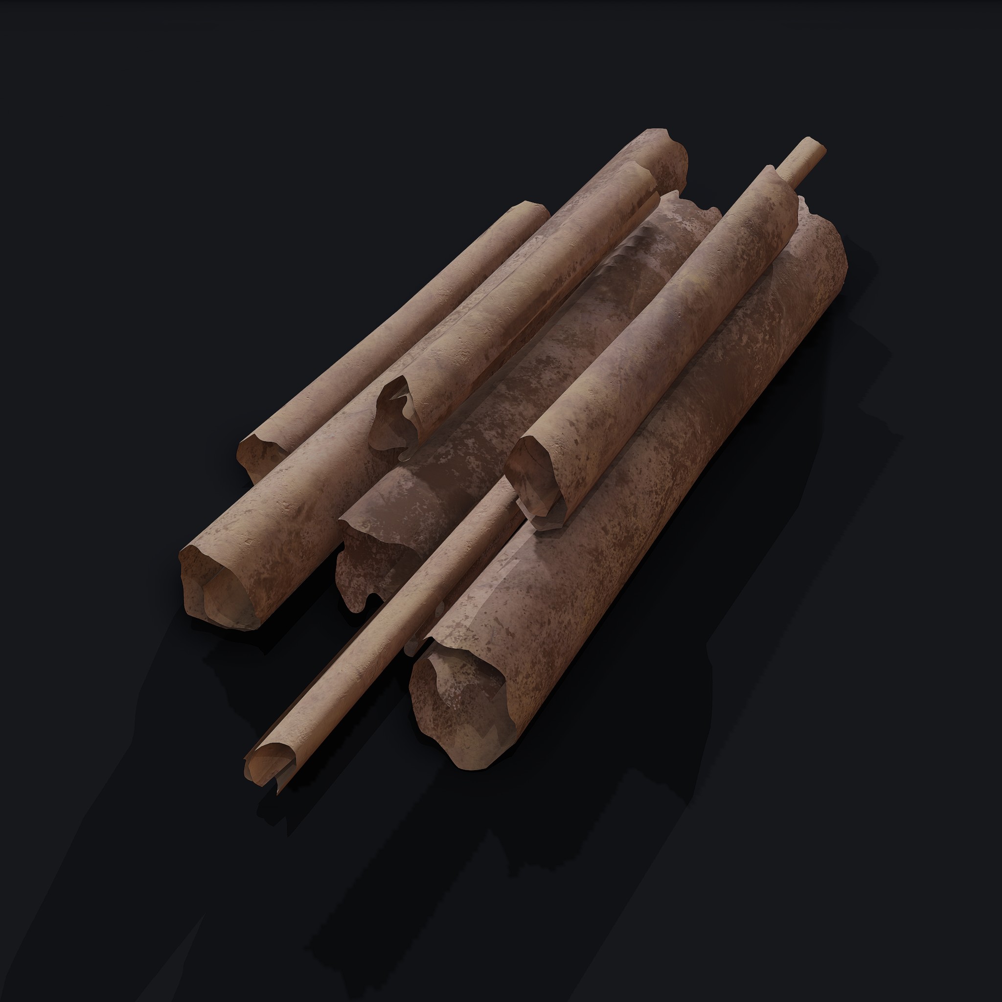 Scrolls Pile - 3D Model by Get Dead Entertainment