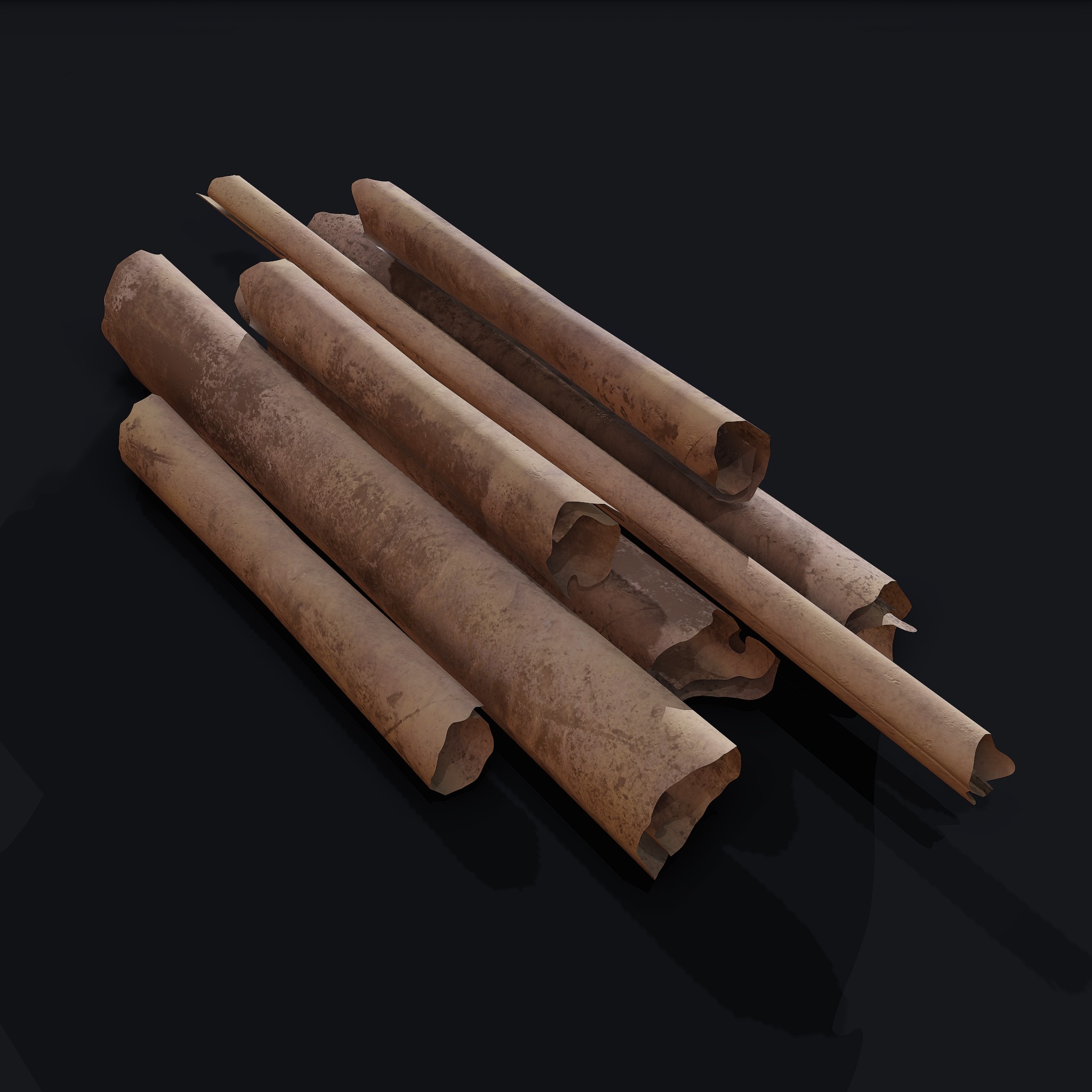 Scrolls Pile - 3D Model by Get Dead Entertainment