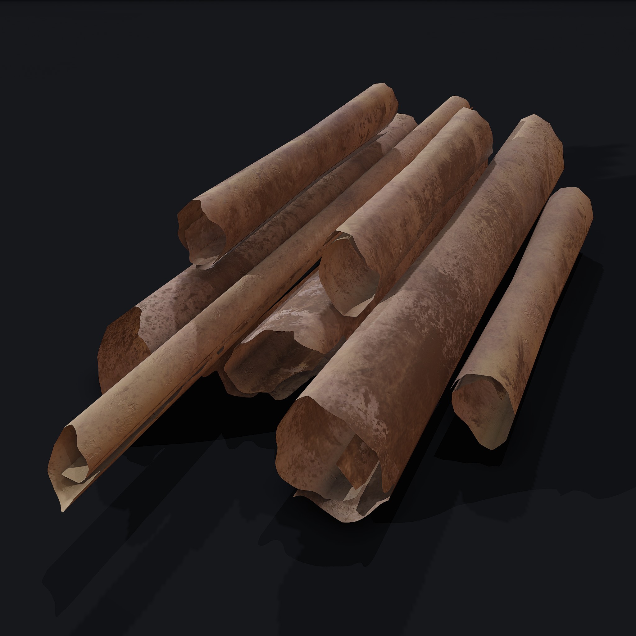 Scrolls Pile - 3D Model by Get Dead Entertainment