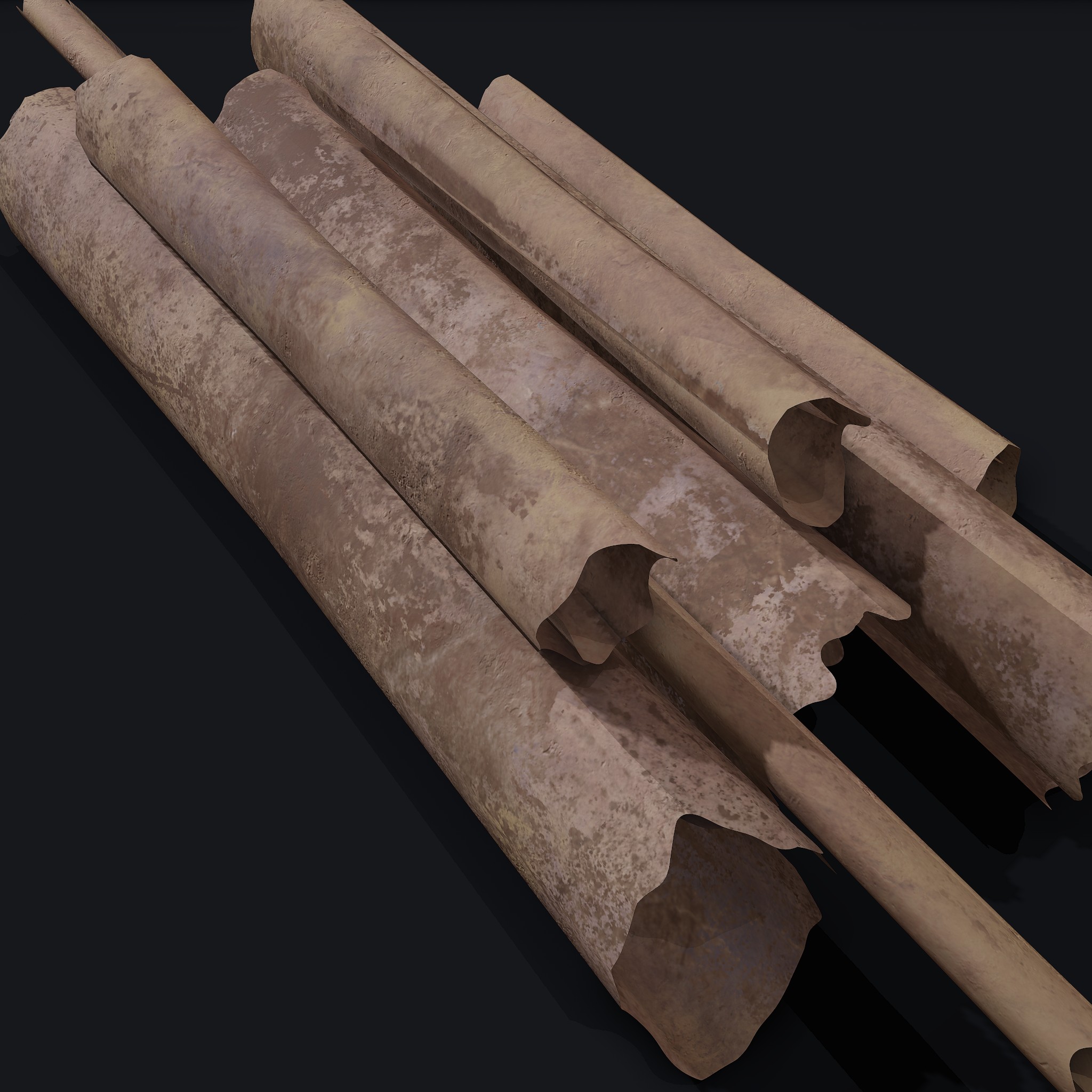 Scrolls Pile - 3D Model by Get Dead Entertainment