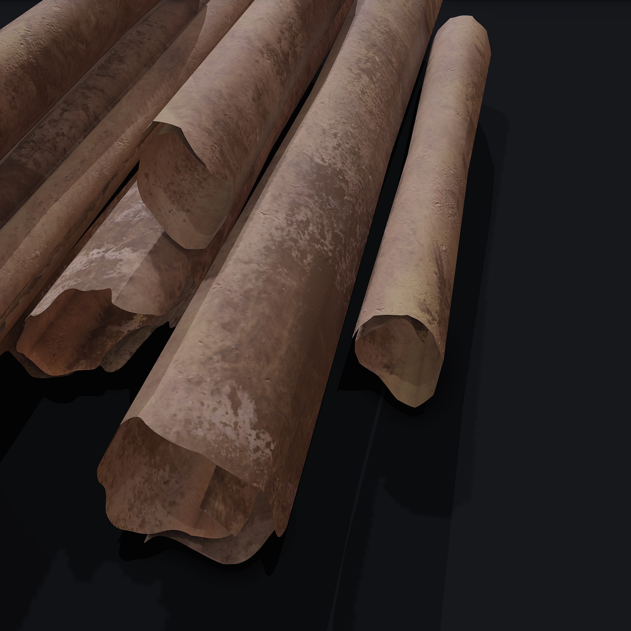 Scrolls Pile - 3D Model by Get Dead Entertainment