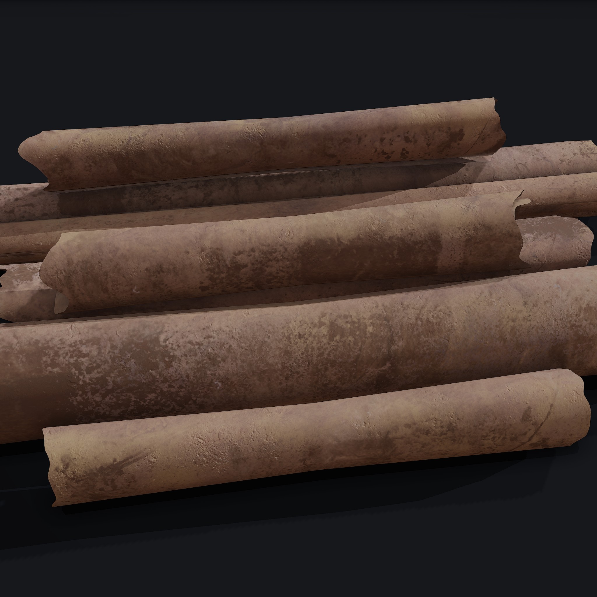 Scrolls Pile - 3D Model by Get Dead Entertainment