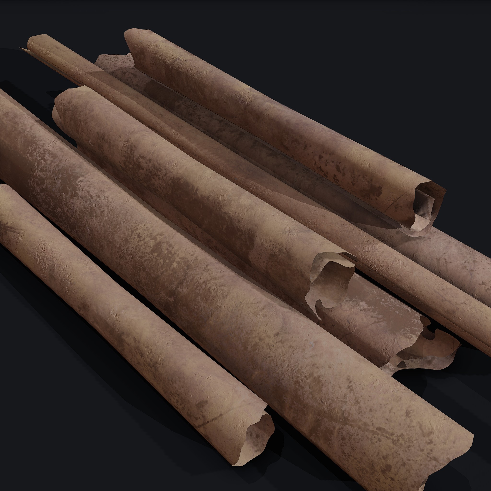 Scrolls Pile - 3D Model by Get Dead Entertainment