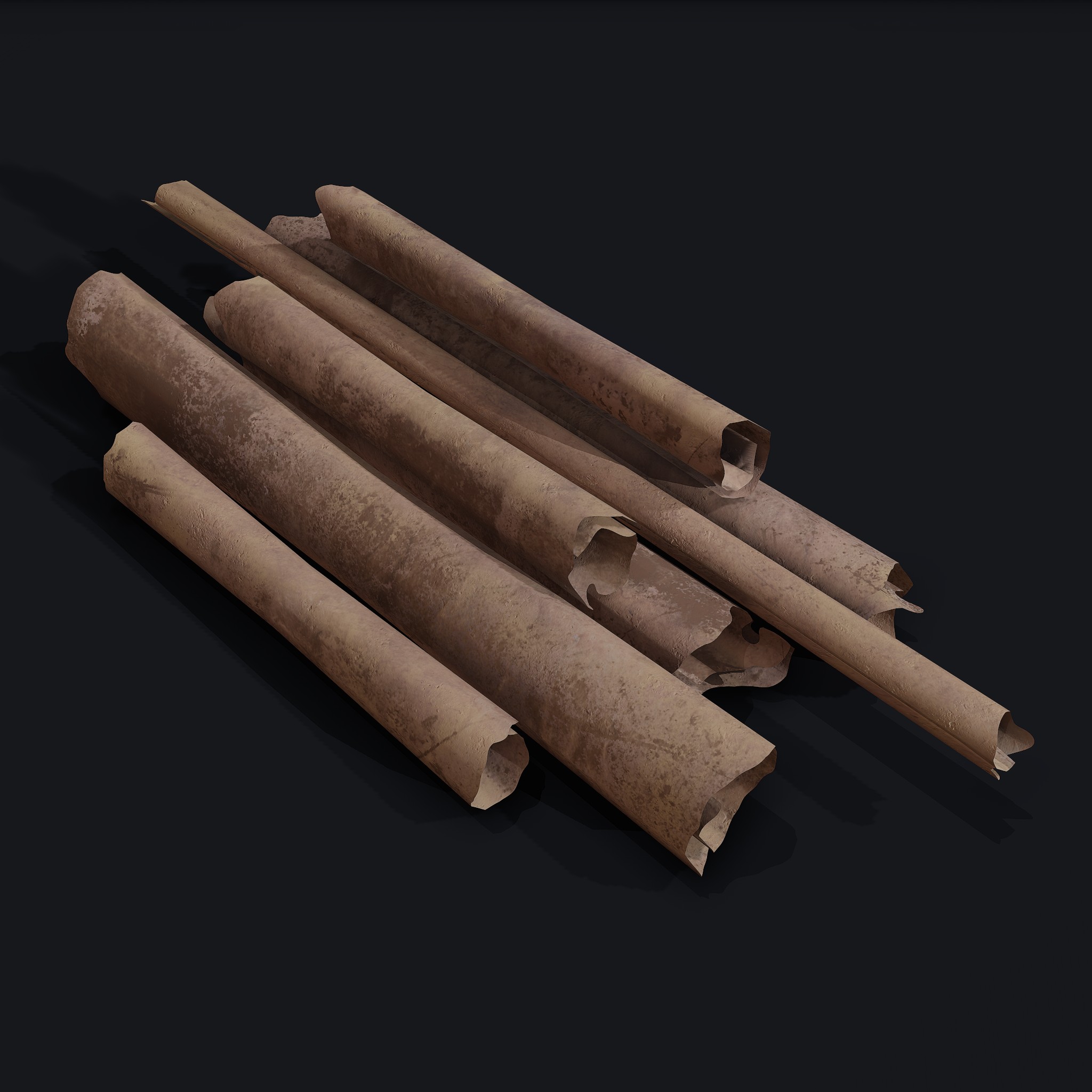 Scrolls Pile - 3D Model by Get Dead Entertainment