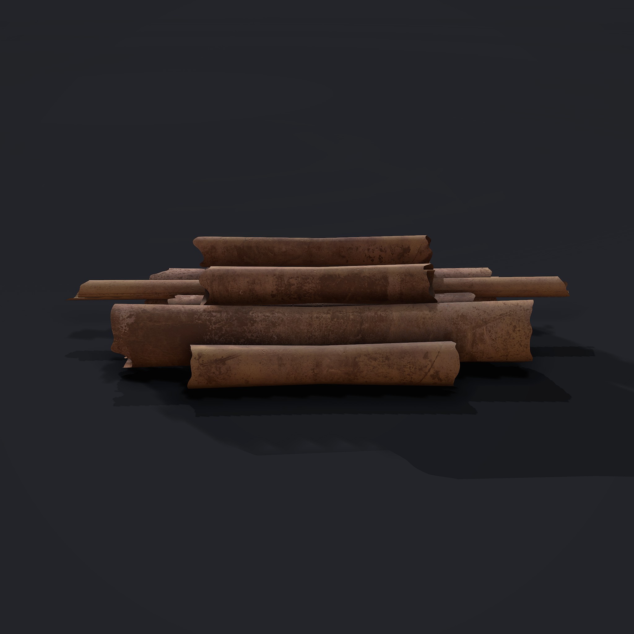 Scrolls Pile - 3D Model by Get Dead Entertainment