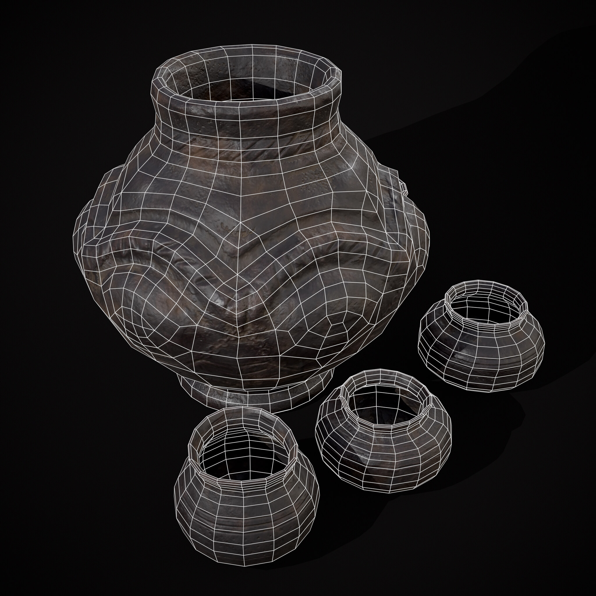 Sculpted Five Pottery Set - 3D Model by Get Dead Entertainment