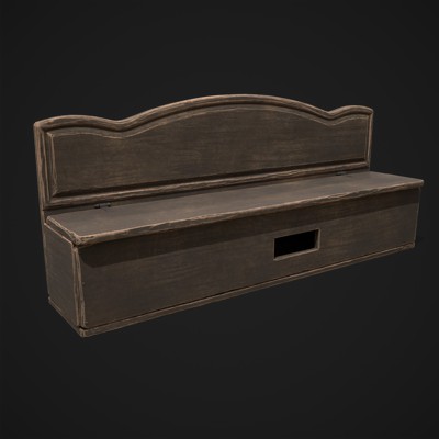Seating and Storage Bench - 3D Model by Get Dead Entertainment