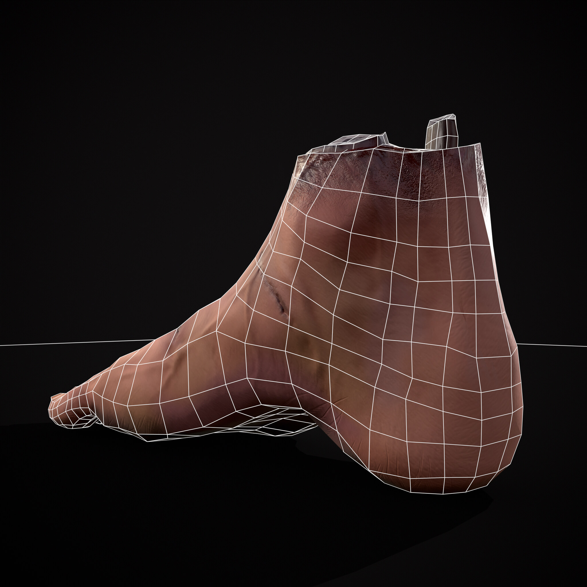 Severed Male Foot - 3D Model by Get Dead Entertainment